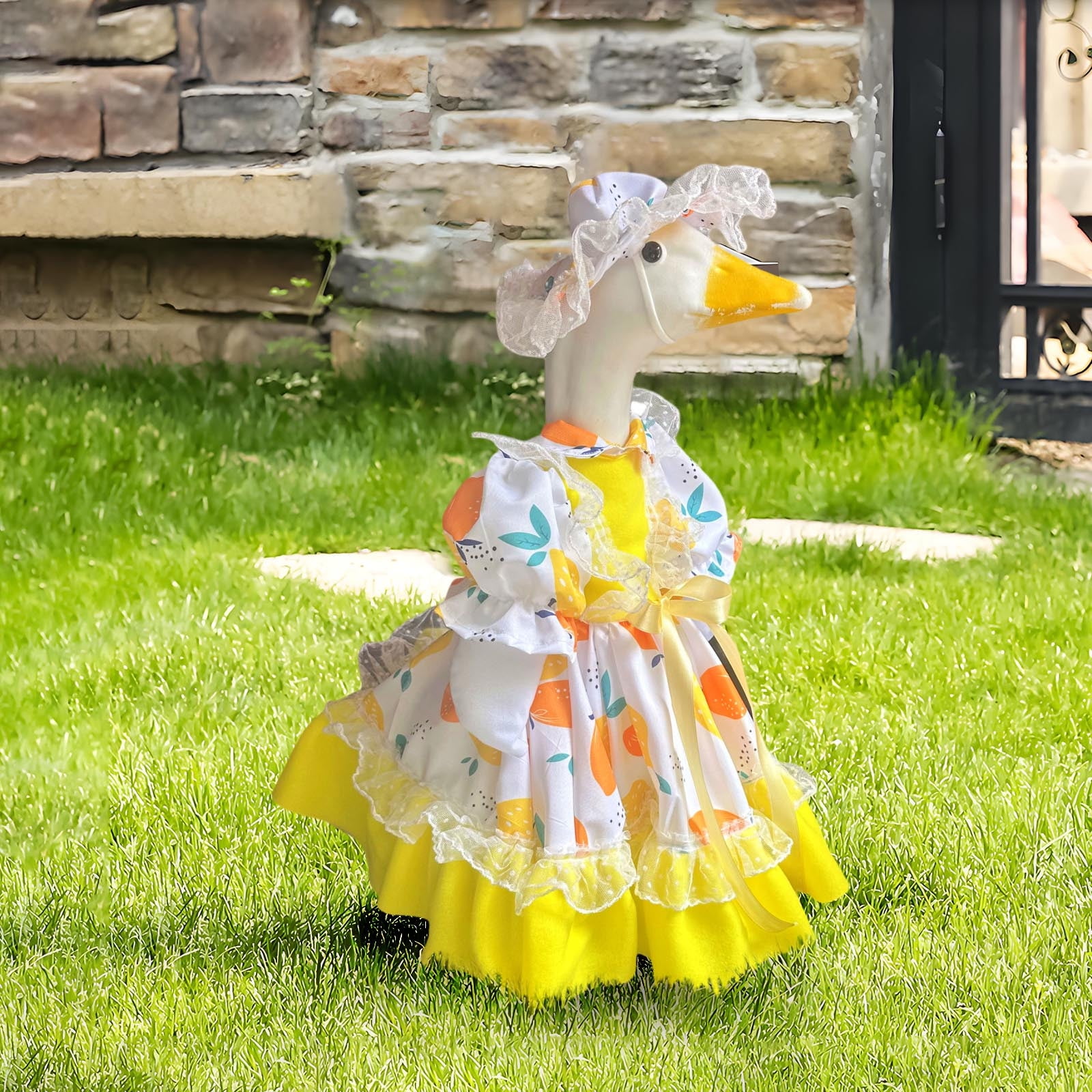 Easter Decorations,Goose Outfit,Easter Lawn Porch Goose Clothes with ...