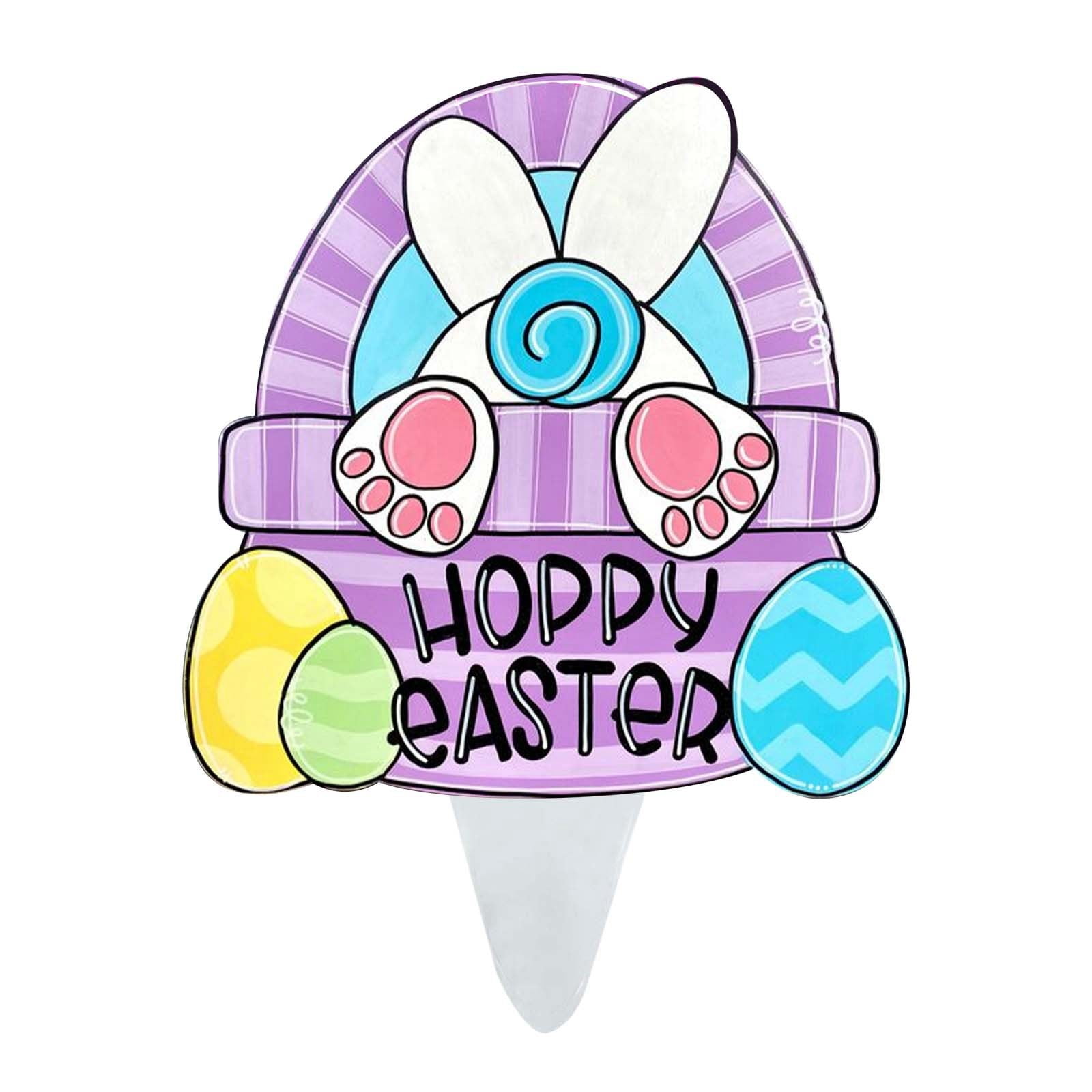 Easter Decorations for Home Ornaments Spring Stake Decorative Rabbit ...