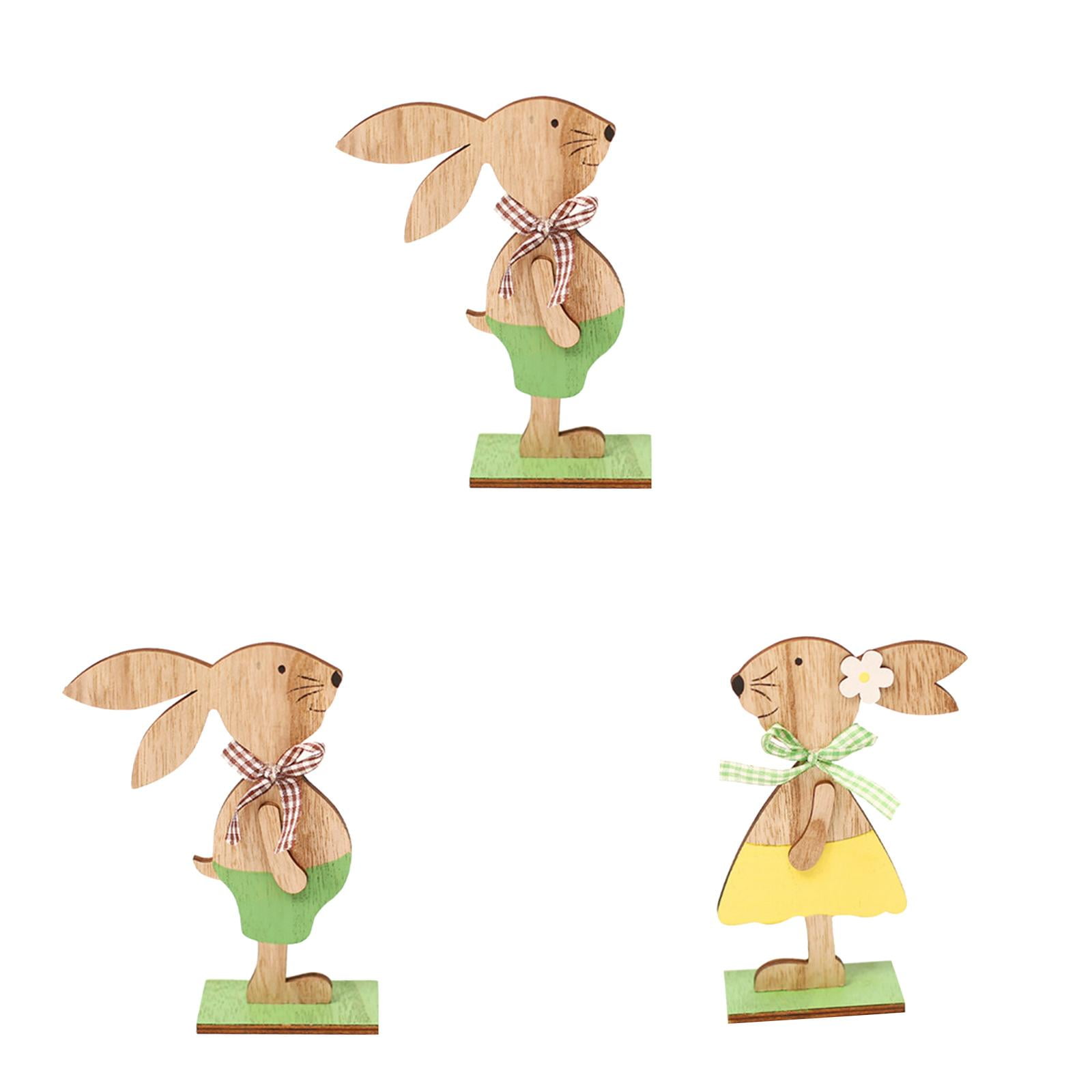 Easter Decorations for the Home Wooden Bunny Decor Sign Farmhouse ...