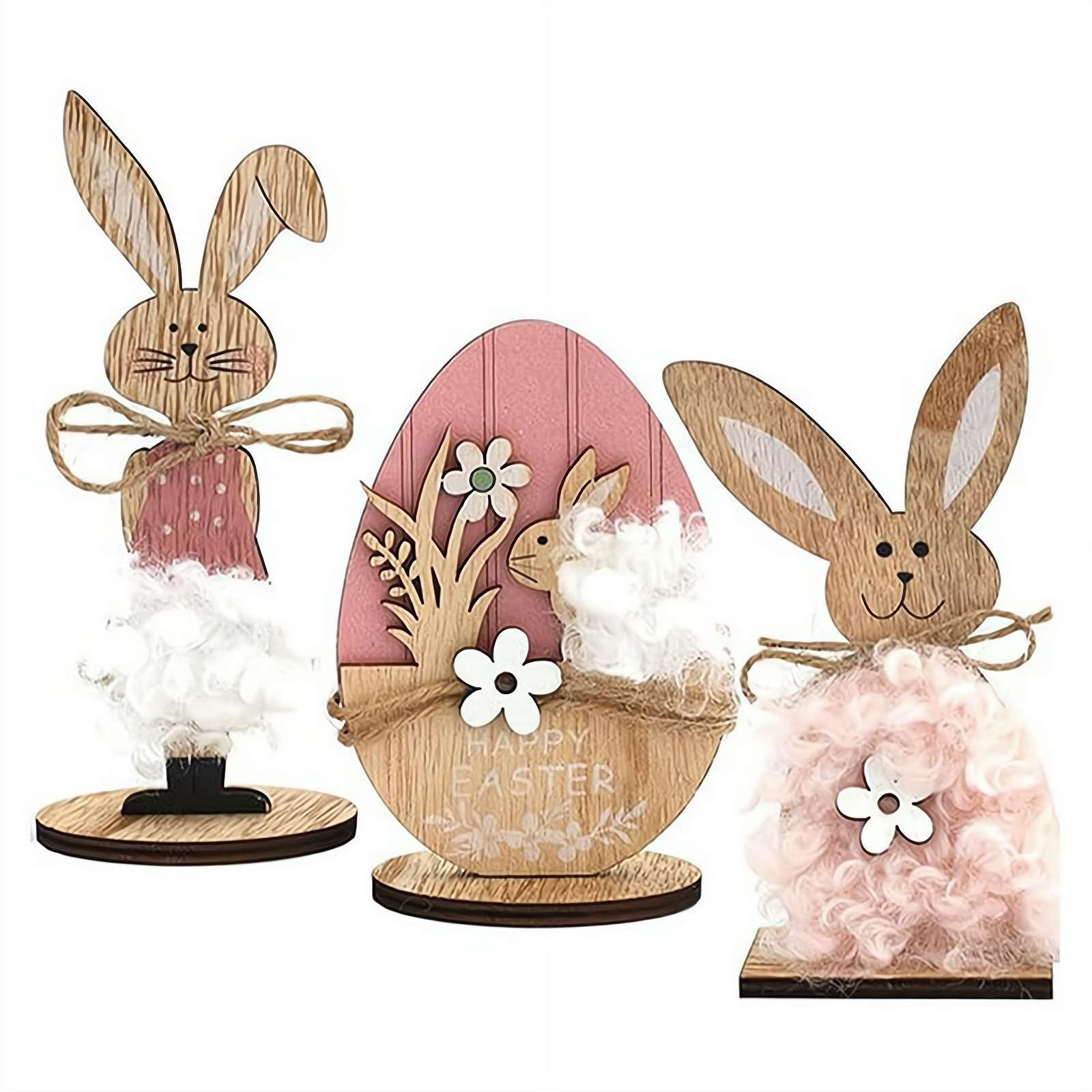 Easter Decorations for the Home Wooden Bunny Decor Sign Farmhouse ...