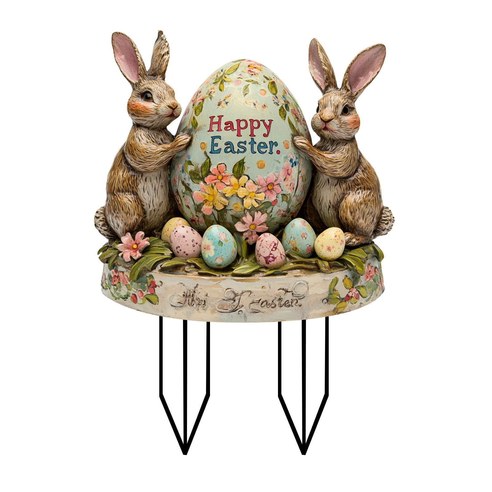 Easter Decorations Outdoor, Easter Large Bunny Family Yard Signs ,Happy ...