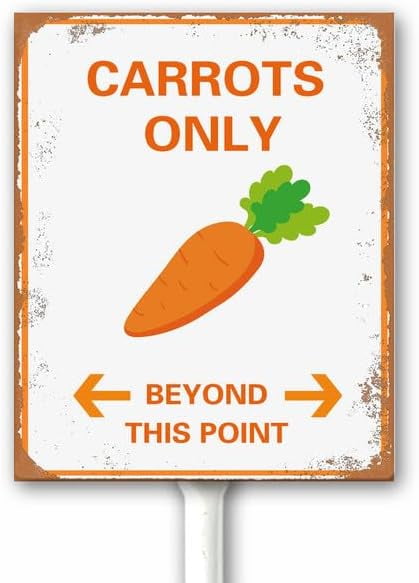 Easter Decorations Outdoor Easter Garden Sign Vintage, Carrots Only ...