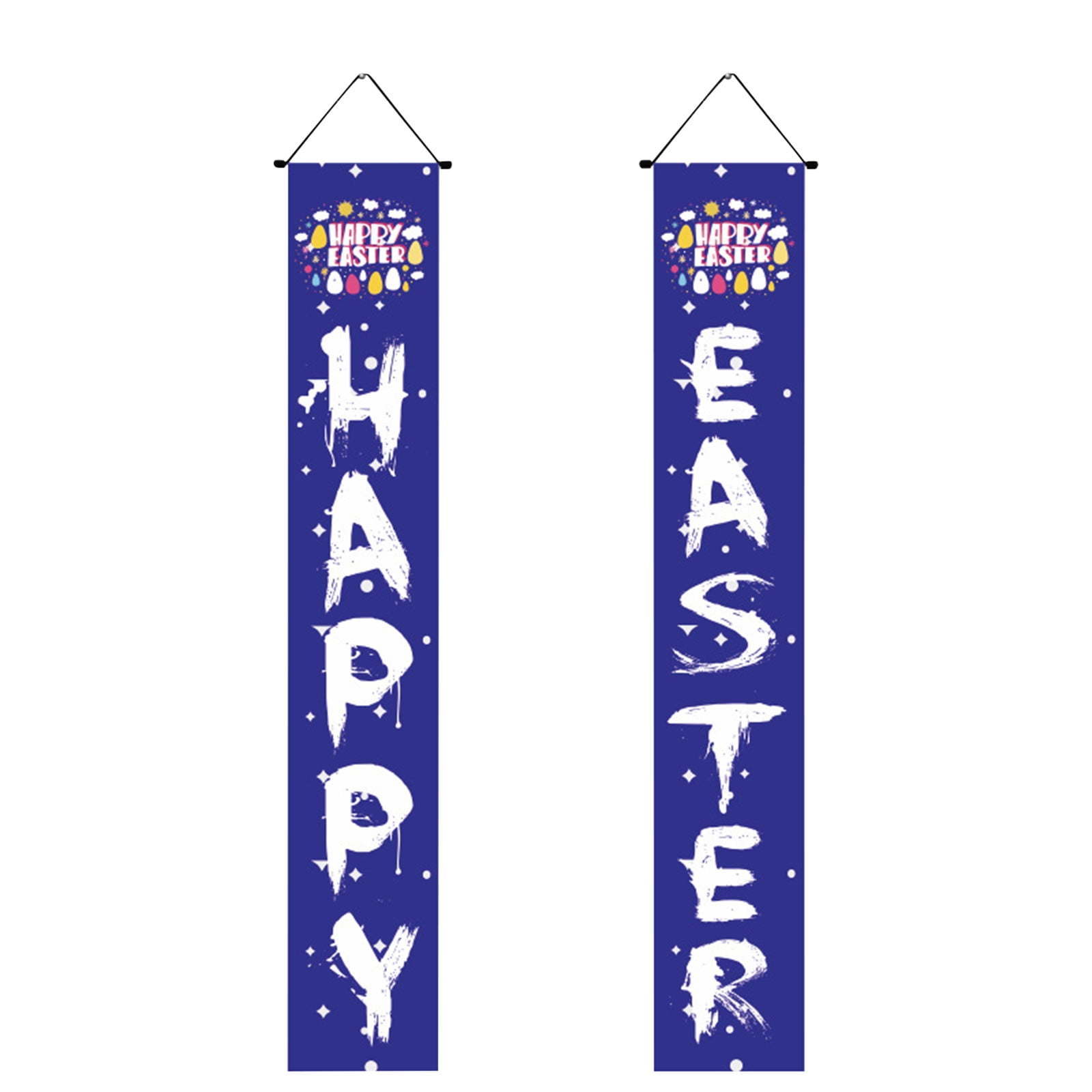 Easter Decorations Outdoor Happy Easter Porch Sign Banner Easter Decor ...