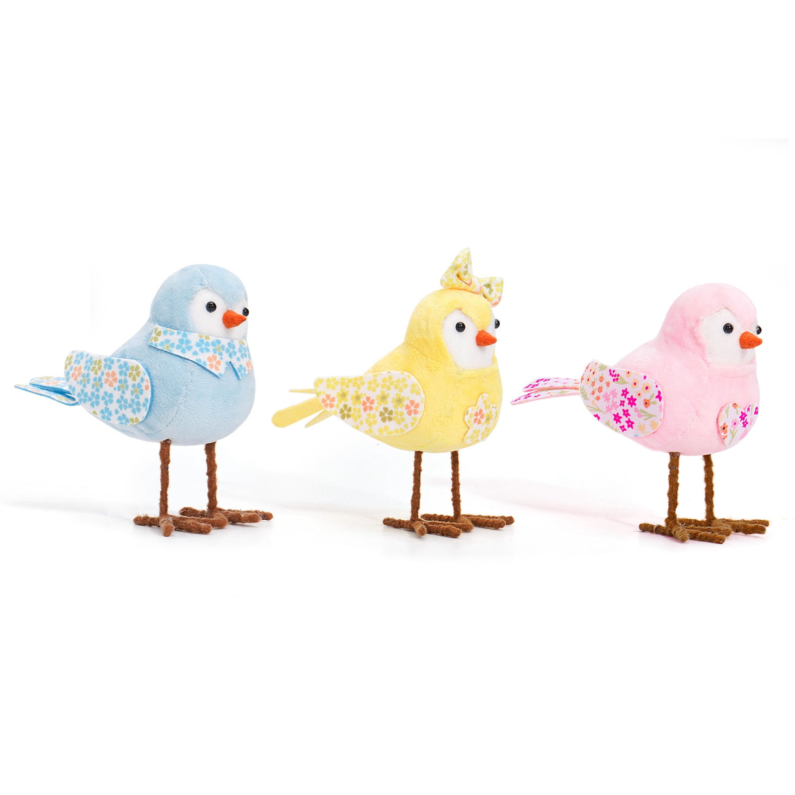 Easter Decorations Plush Bird Dolls,6.3inch Holiday Standing Birds ...