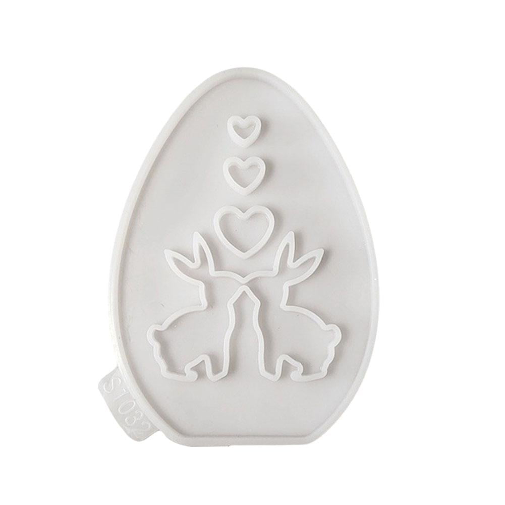 Easter Decorations - Rabbit Easter Eggs Plaster Casting Moulds ...