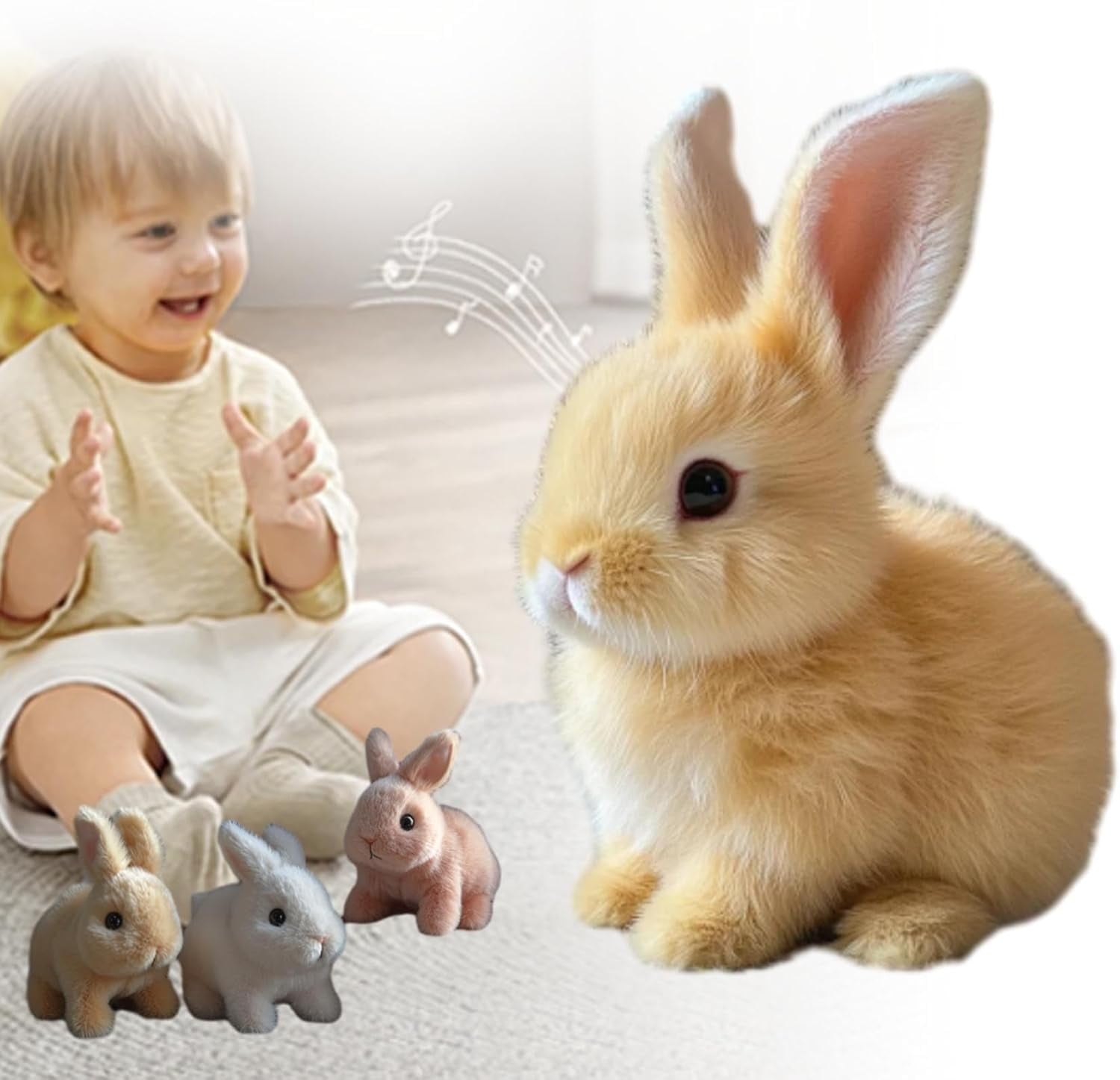 Christmas Decorations Realistic Robot Bunny My Realistic Bunny Toy My ...