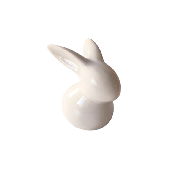 Easter Decorations for Home Easter Ceramic Bunny Figurine Desktop ...