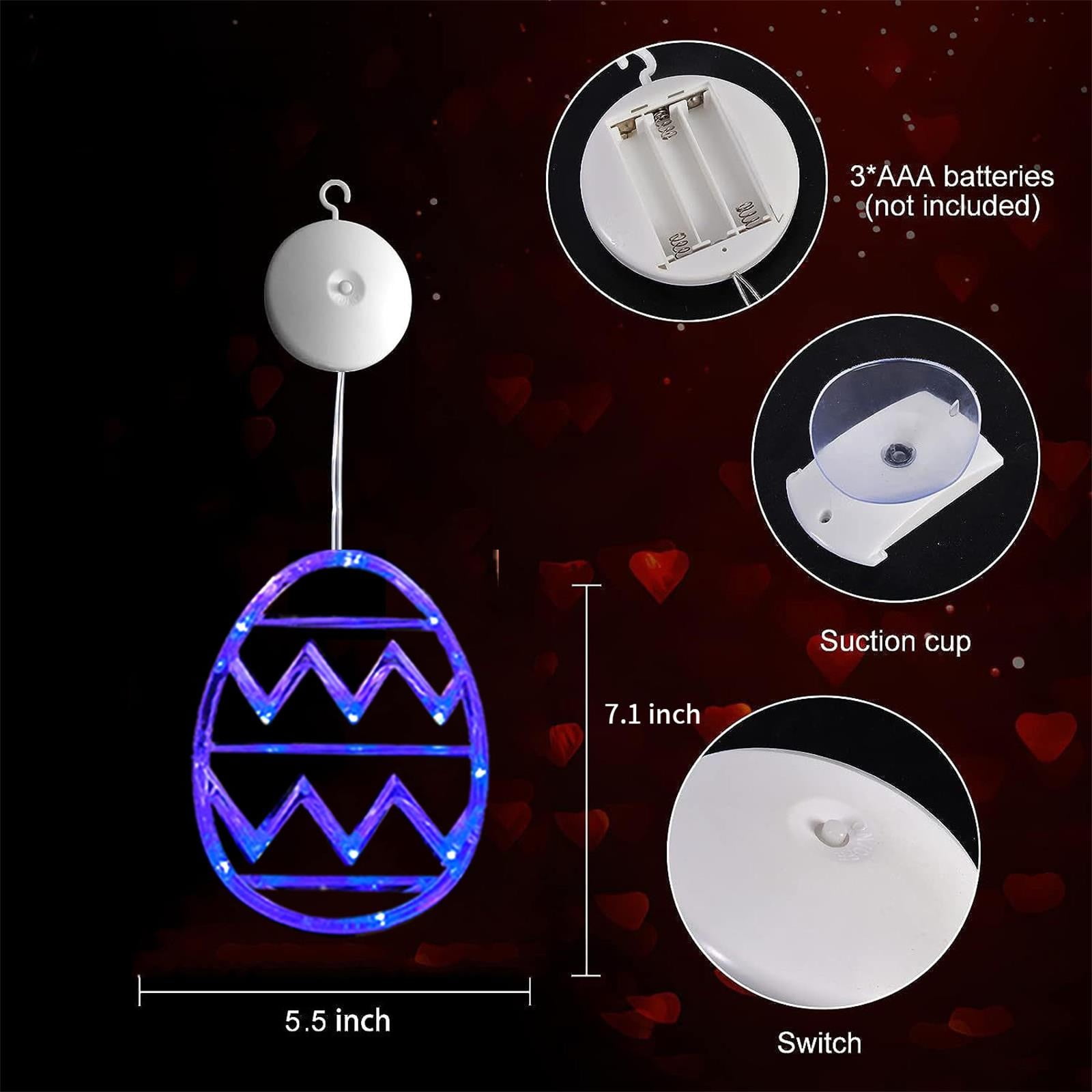 Easter Decorationss Easter Theme Light Pendants, Led Light Luminous Egg ...