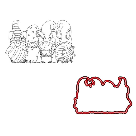 Easter Decorative Cutting Dies Metal Die Cuts Embossing Stencil for ...