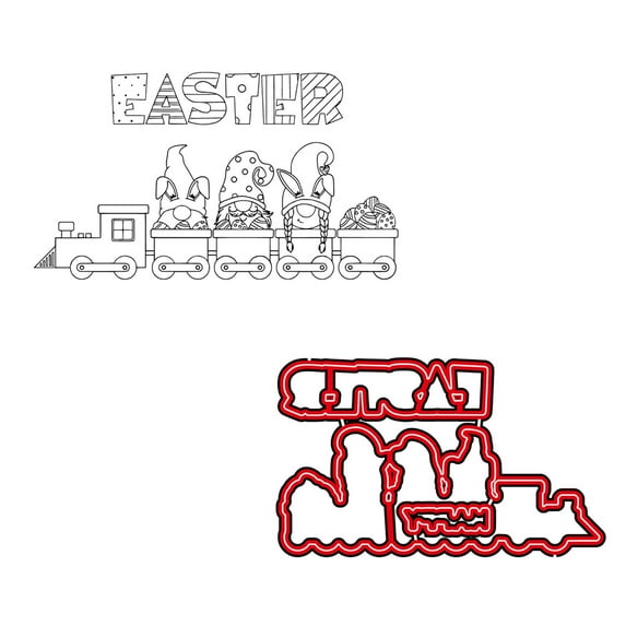 Easter Decorative Cutting Dies Metal Die Cuts Embossing Stencil for ...