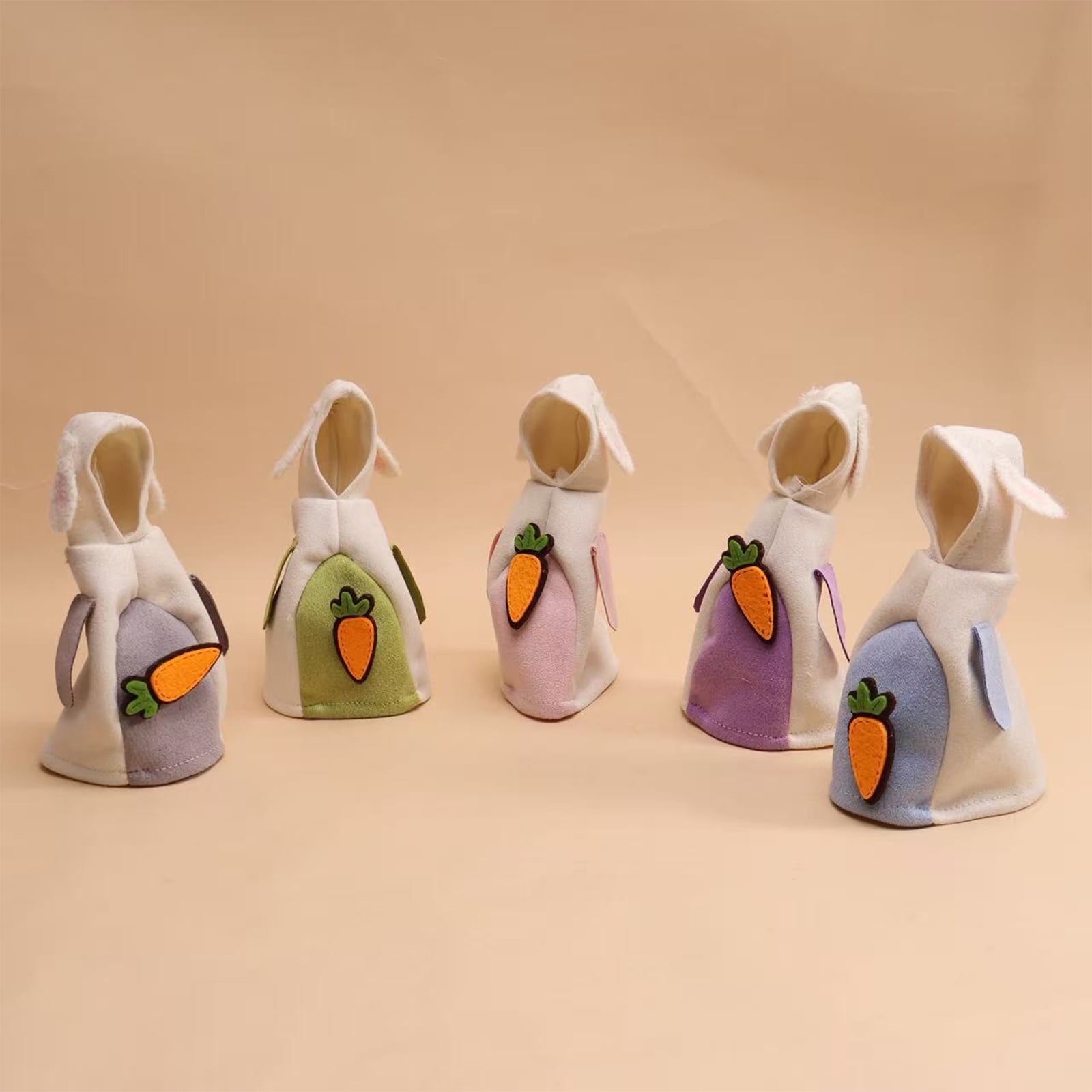 Easter Desk Goose Outfits Mini Desktop Printed Goose Knitting Clothes ...
