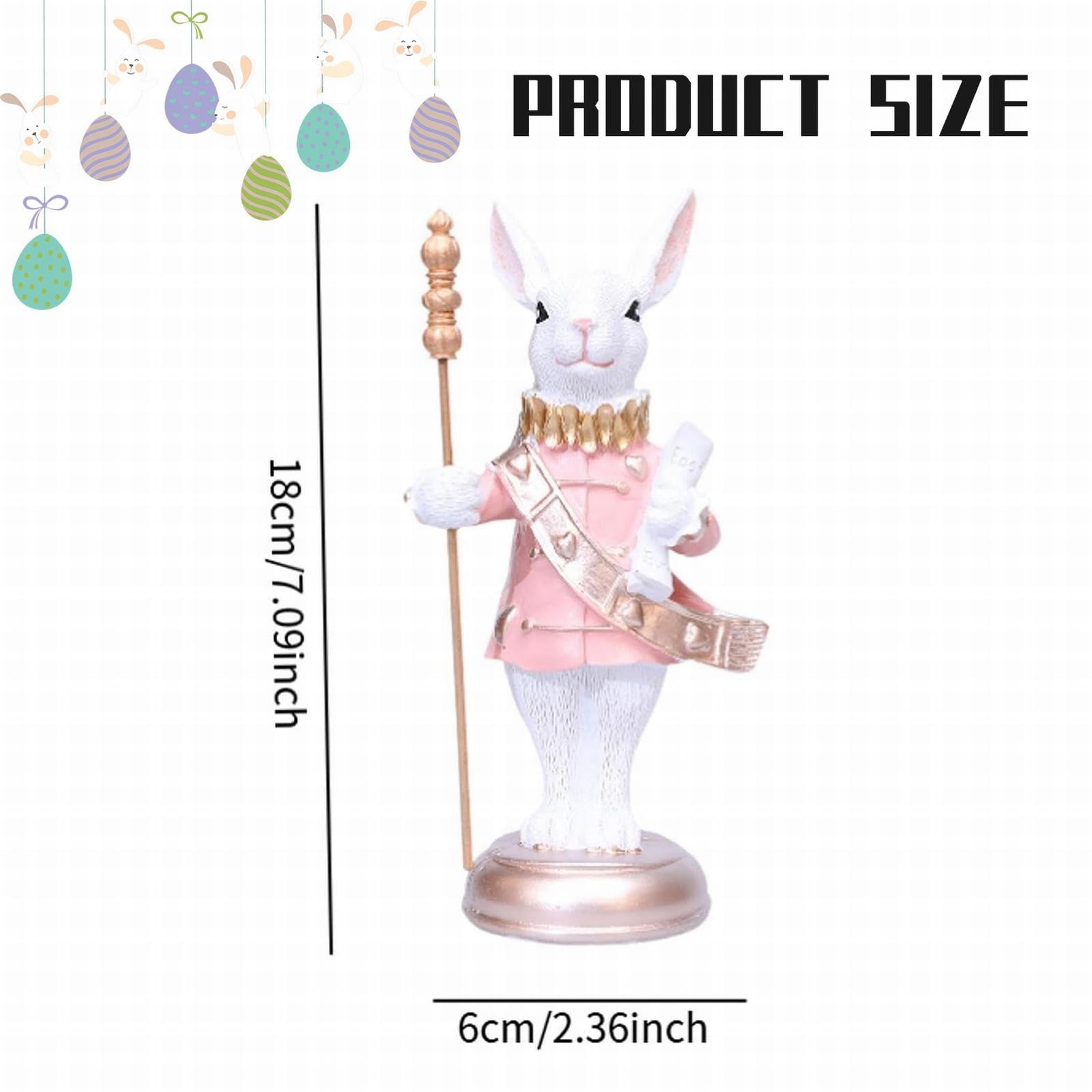 Easter Desktop Ornament - Easter Bunny Statue Resin Statue Centerpiece ...