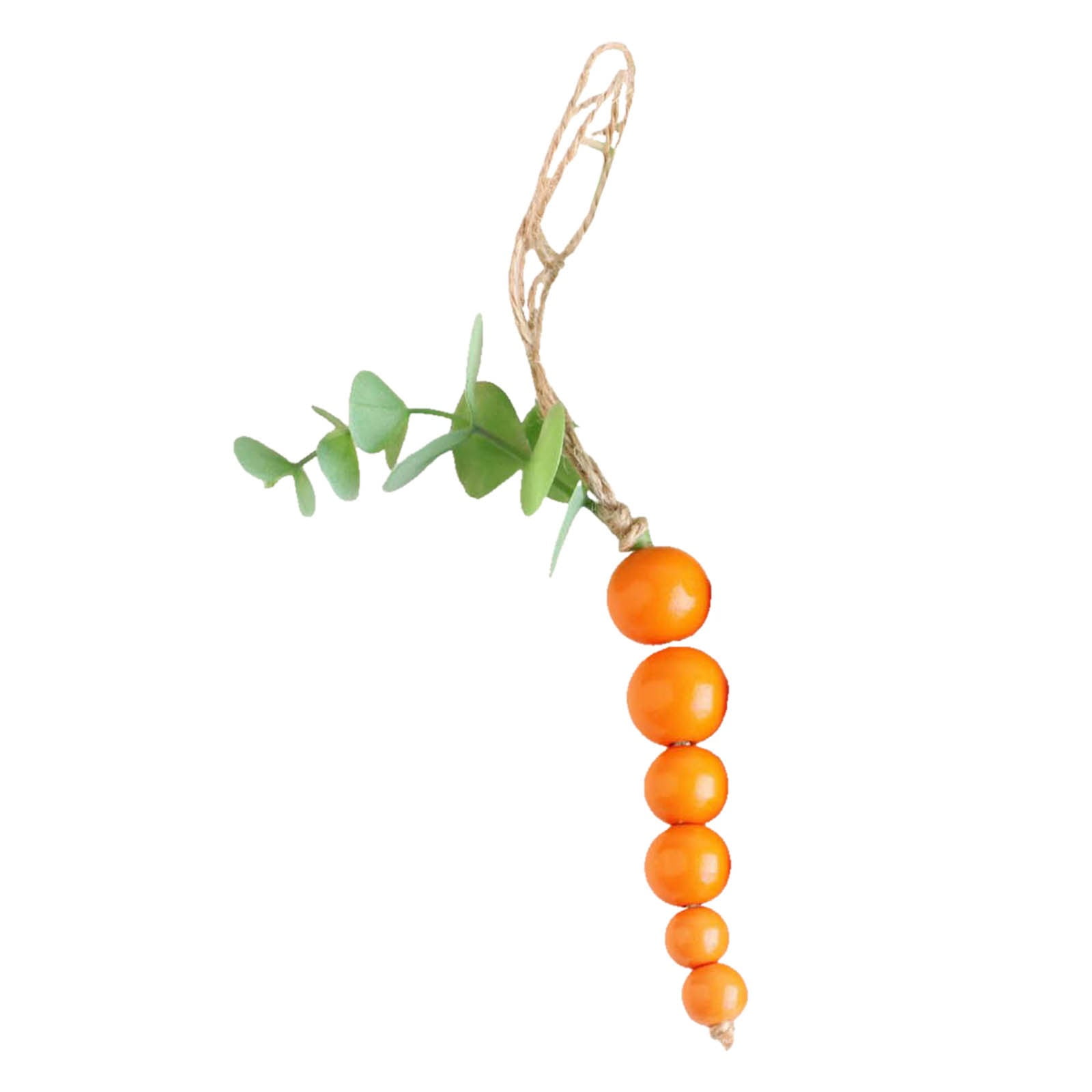 Easter Desktop Ornament, Easter Wooden Beads Carrots And Wooden Bead ...