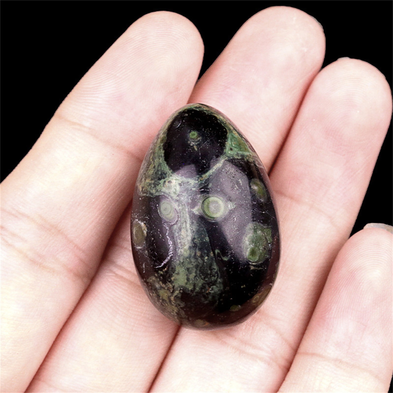 Easter Desktop Ornament,Polished Stone Egg For Easter Day /Pocket/Worry ...