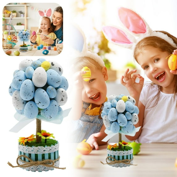Easter Desktop Ornament Tree Design Tabletop Decor | Decorative Table ...