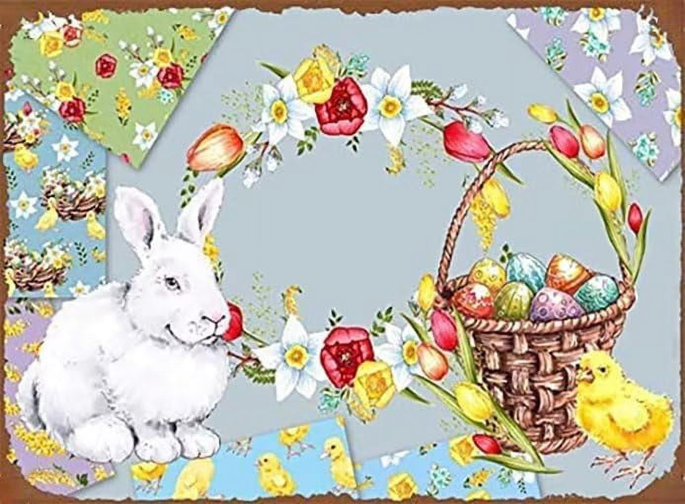 Easter Diamond Art Kits for Adults Beginners Beautiful Flowers Cute ...