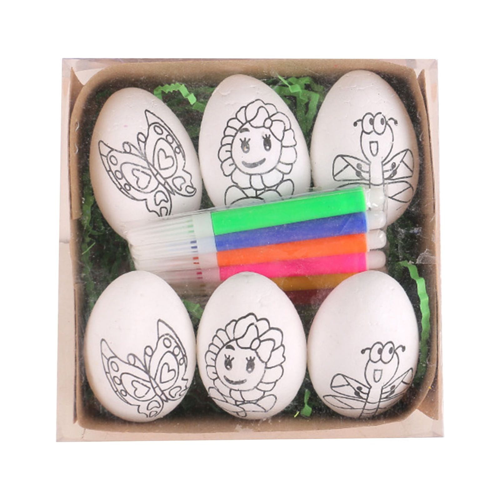 Easter Diy Hand Painted Eggs 2025 Cartoon Bunny Eggs Youth Handmade ...