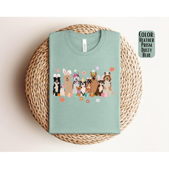 Easter Dogs Graphic TShirt Puppy Design - Walmart.com