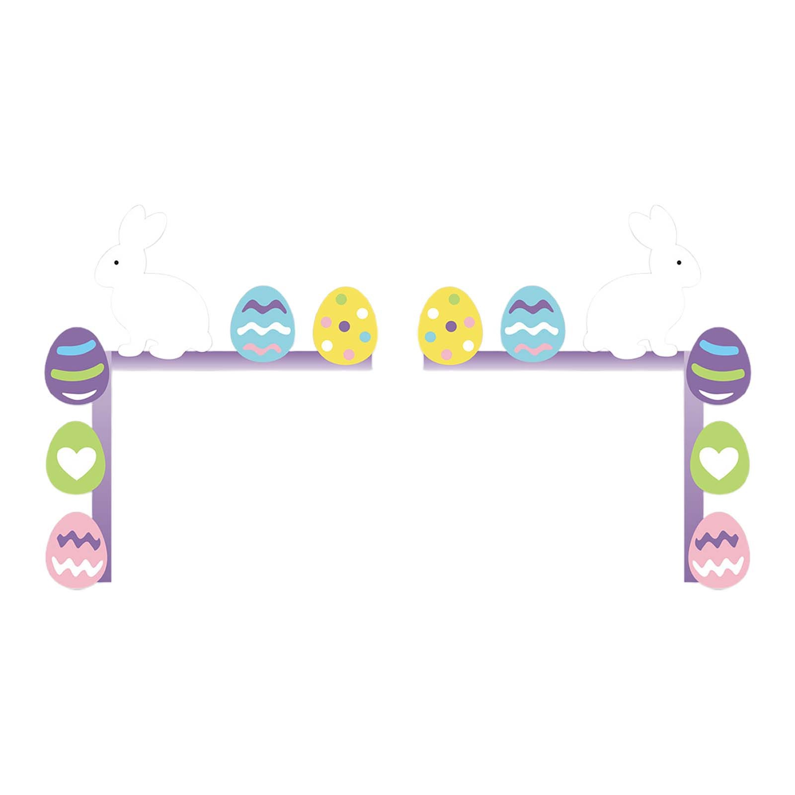 Easter Door Corner Adornment Happy Easter Door Adornment for Porch ...
