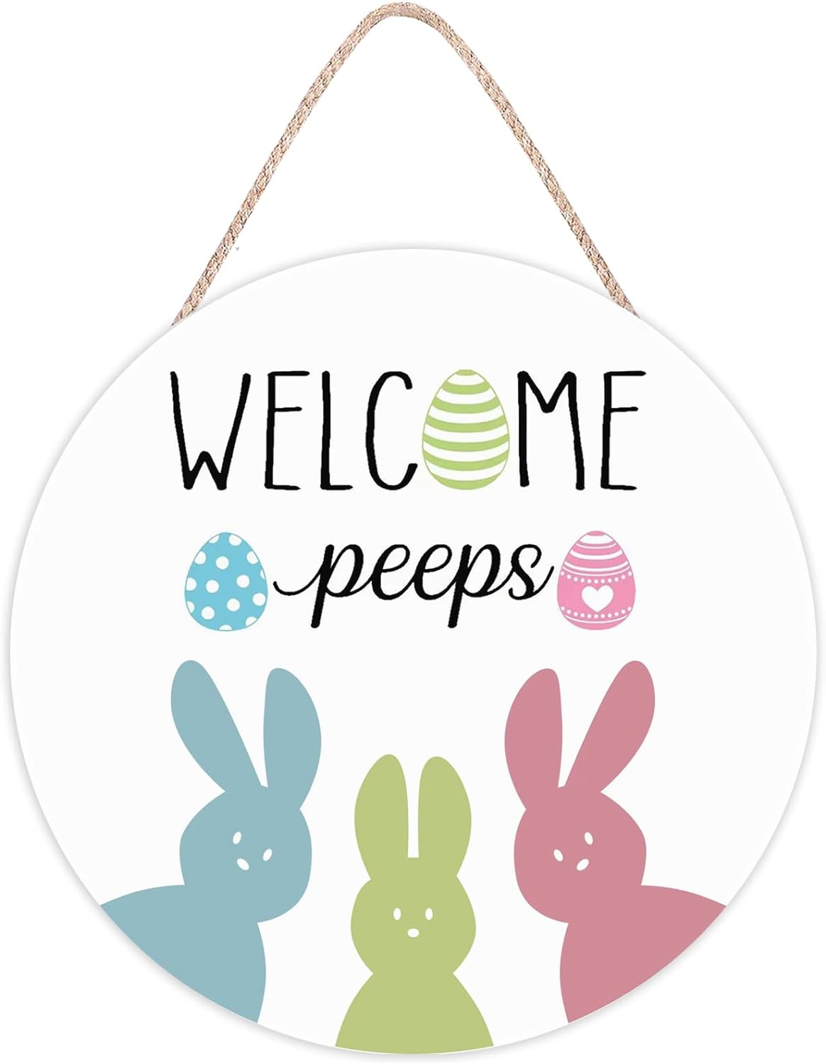 Easter Door Decorations Decor - Welcome Peeps Wall Sign Decorations ...
