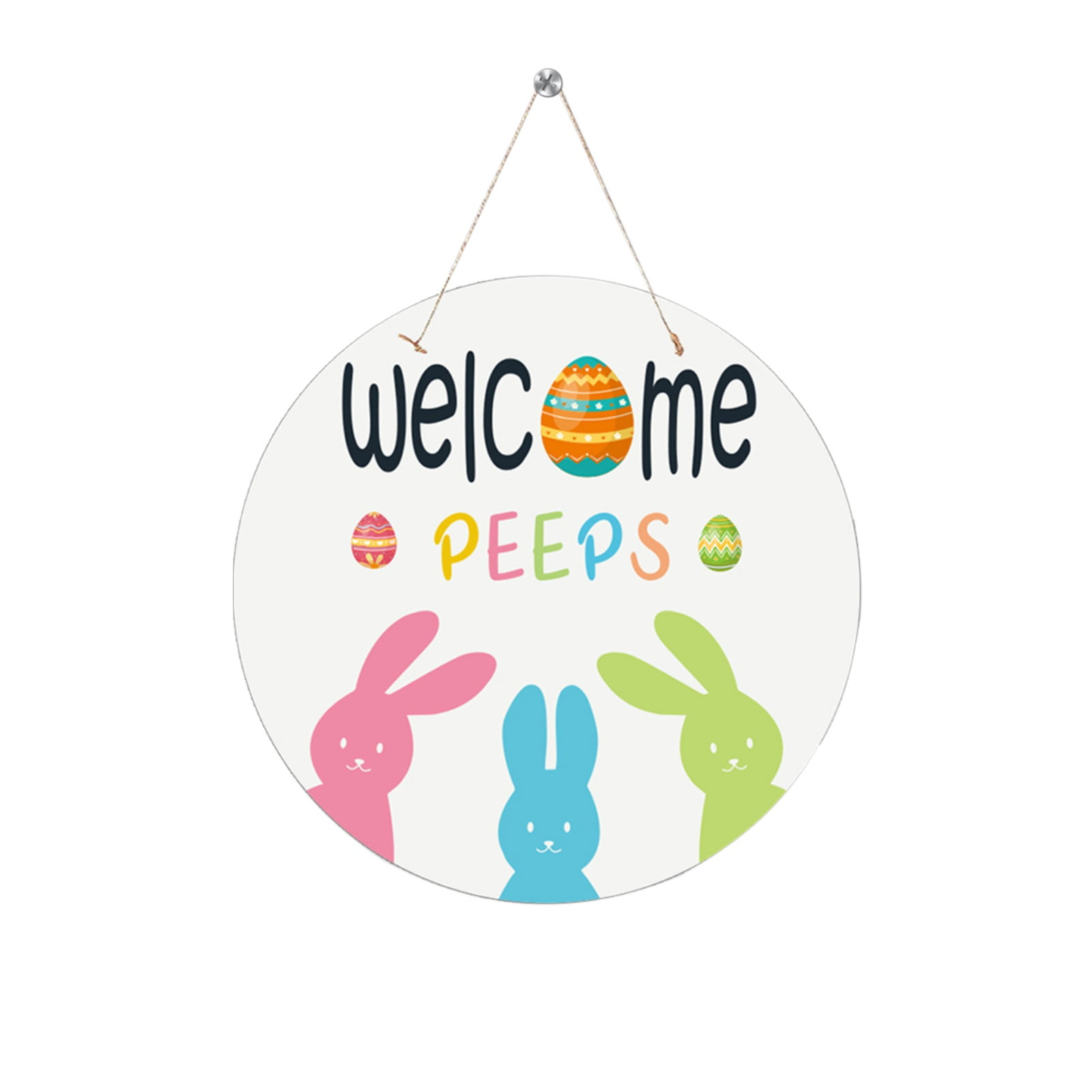 Easter Door Decorations Happy Easter Wooden Door Hanger Door Wall ...