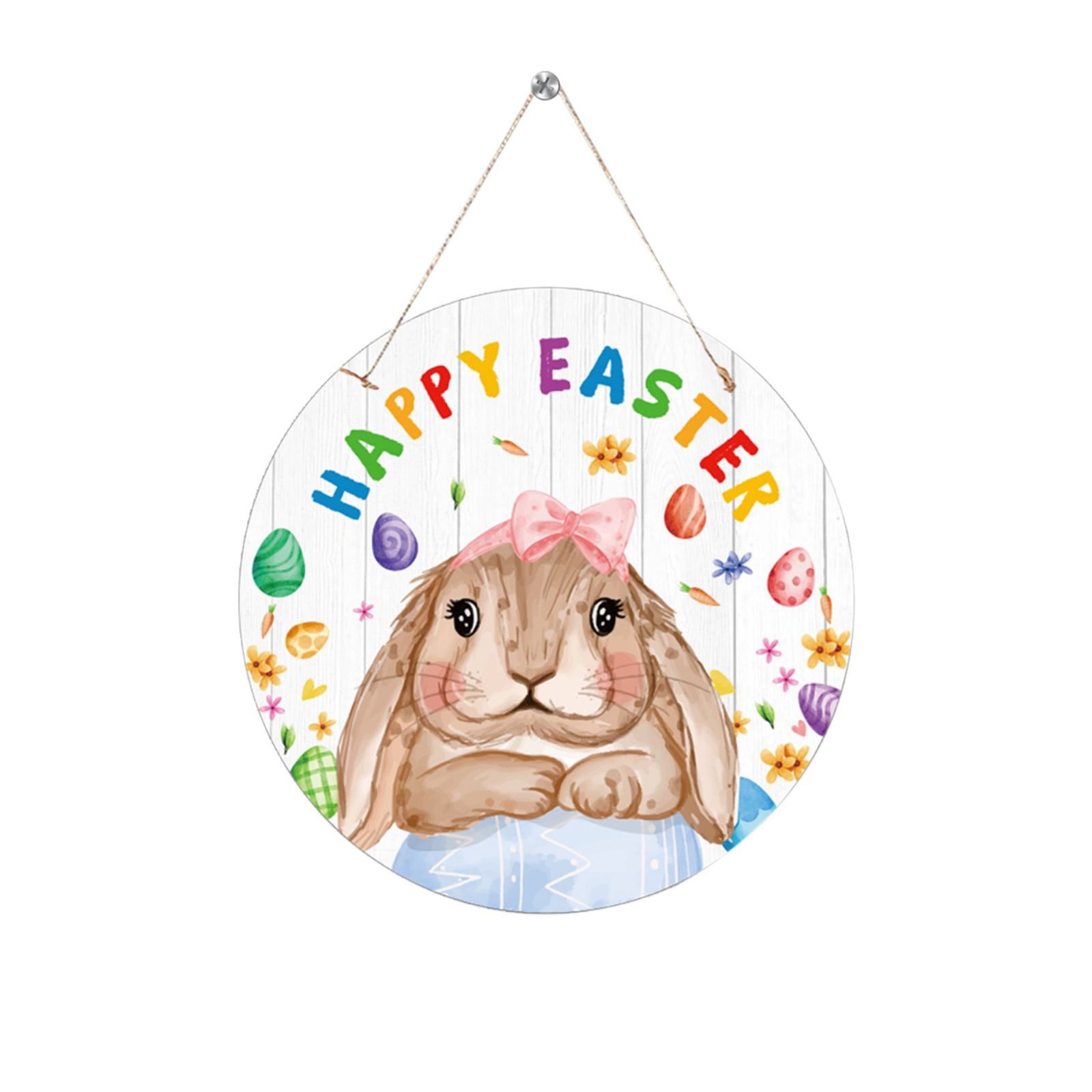 Easter Door Decorations Happy Easter Wooden Door Hanger Door Wall ...