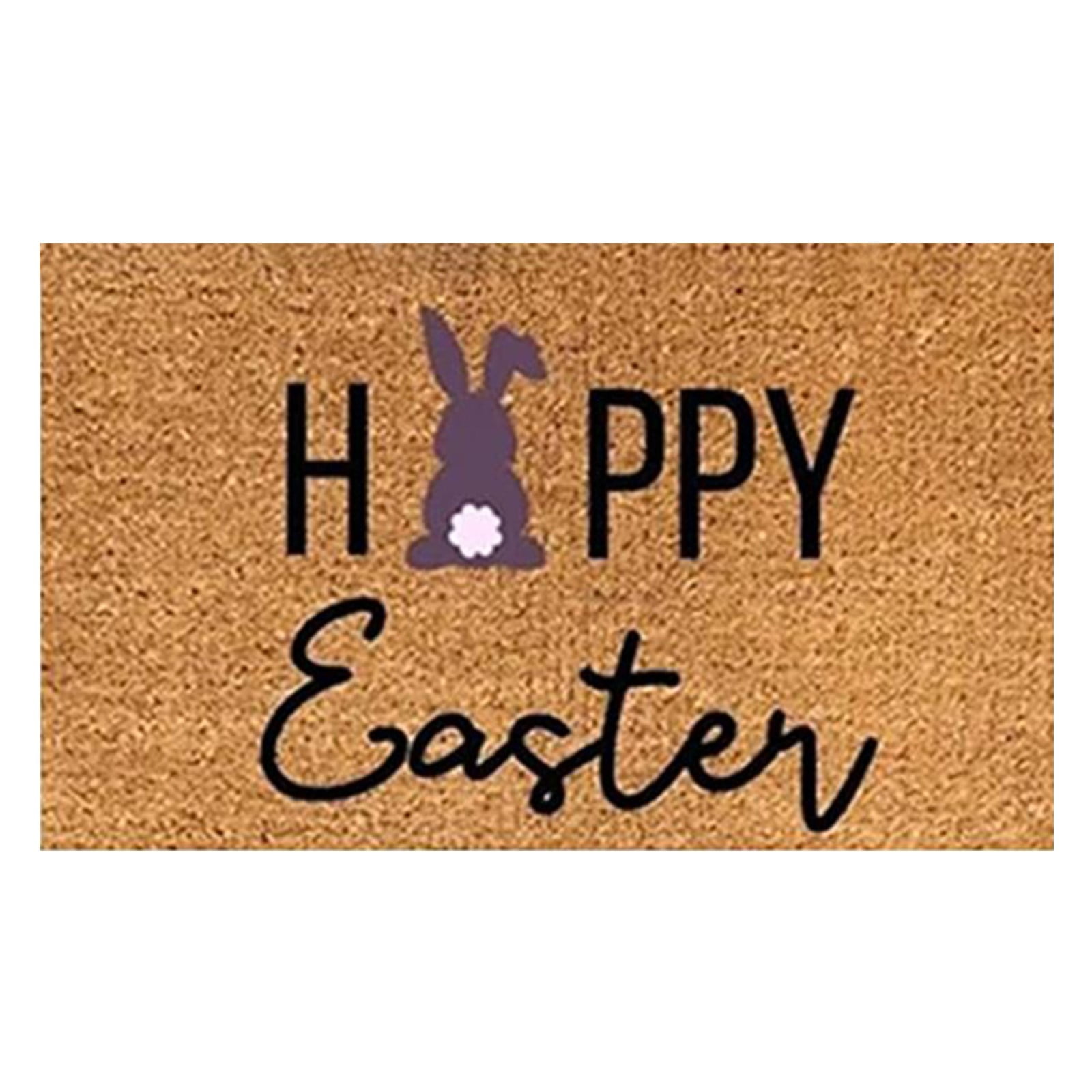 Easter Door Mat,40x60cm Happy Easter Welcome Mats Outdoor for Front ...