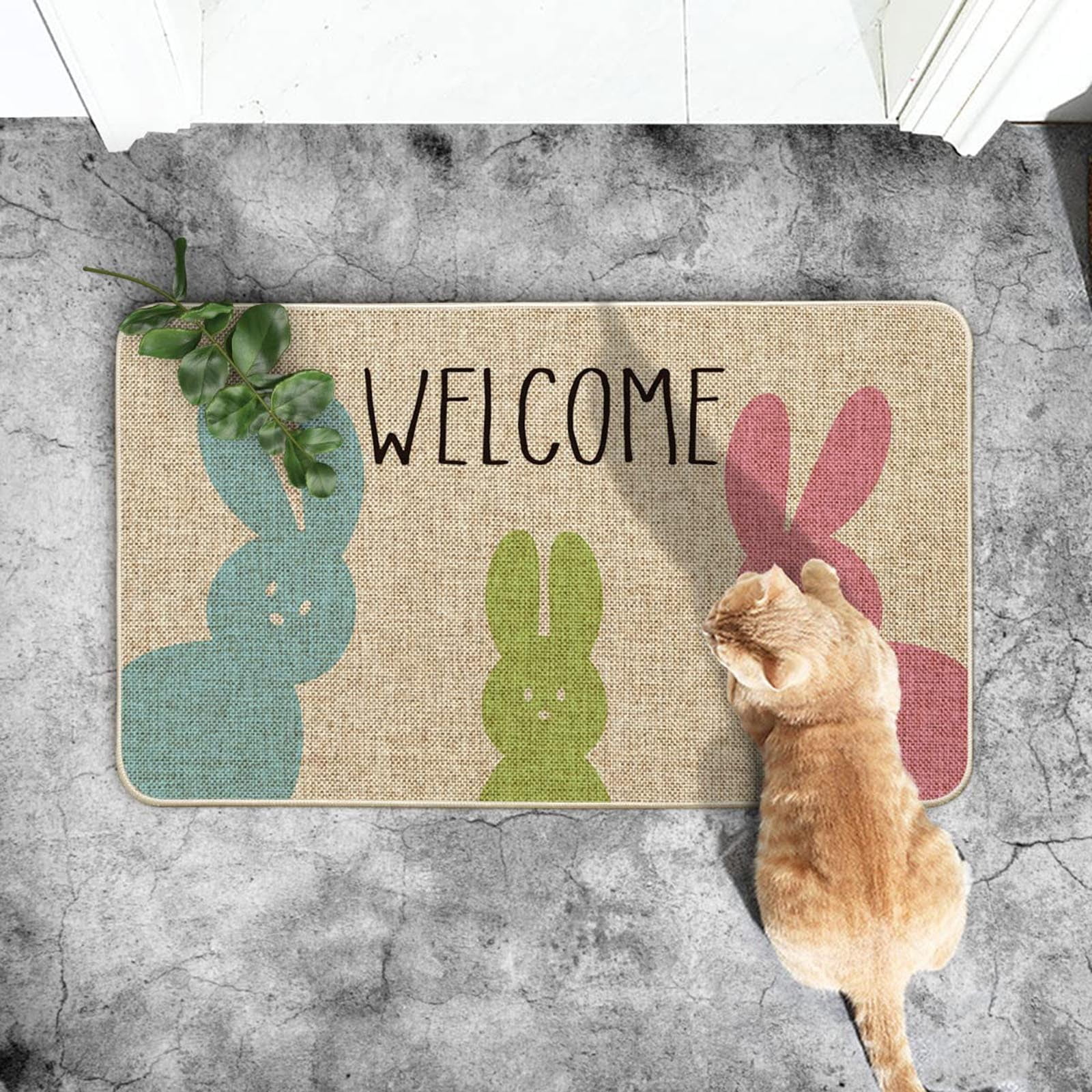 Easter Door Mat, Holiday Welcome Door Mats Polyester Door Mats, Indoor ...