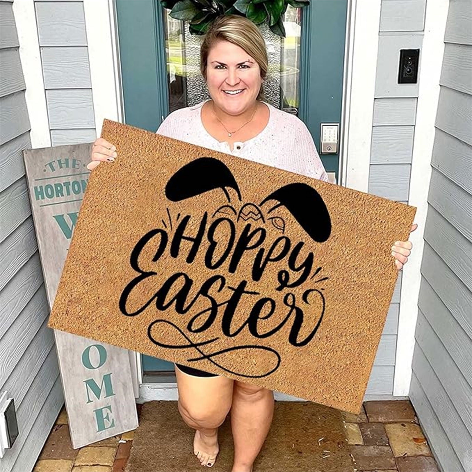 Easter Door Mat Indoor Decorations Home Decor for Living Room Holiday ...