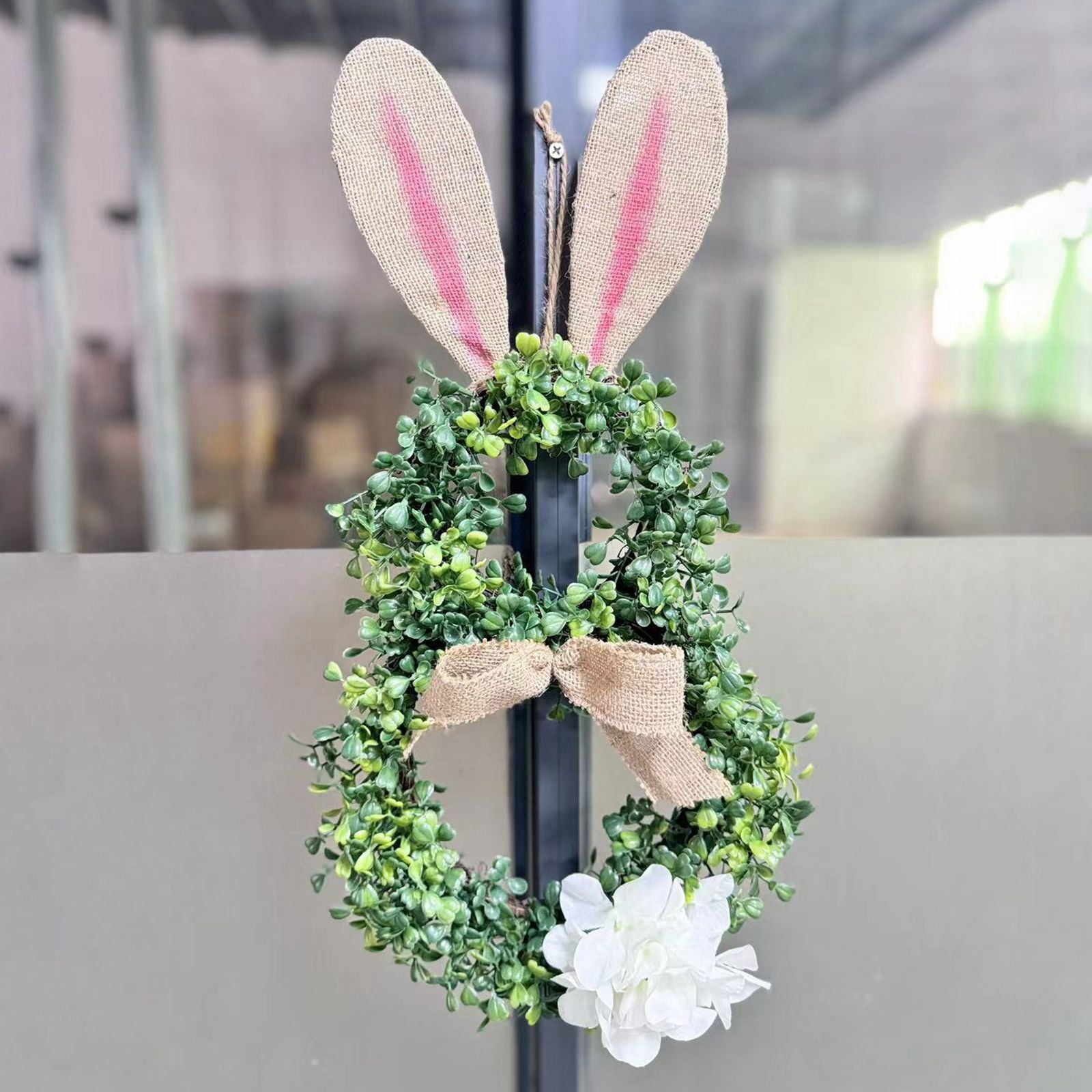Easter Door Wreath, Easter Bunny-Shaped Wreaths for Front Door ...