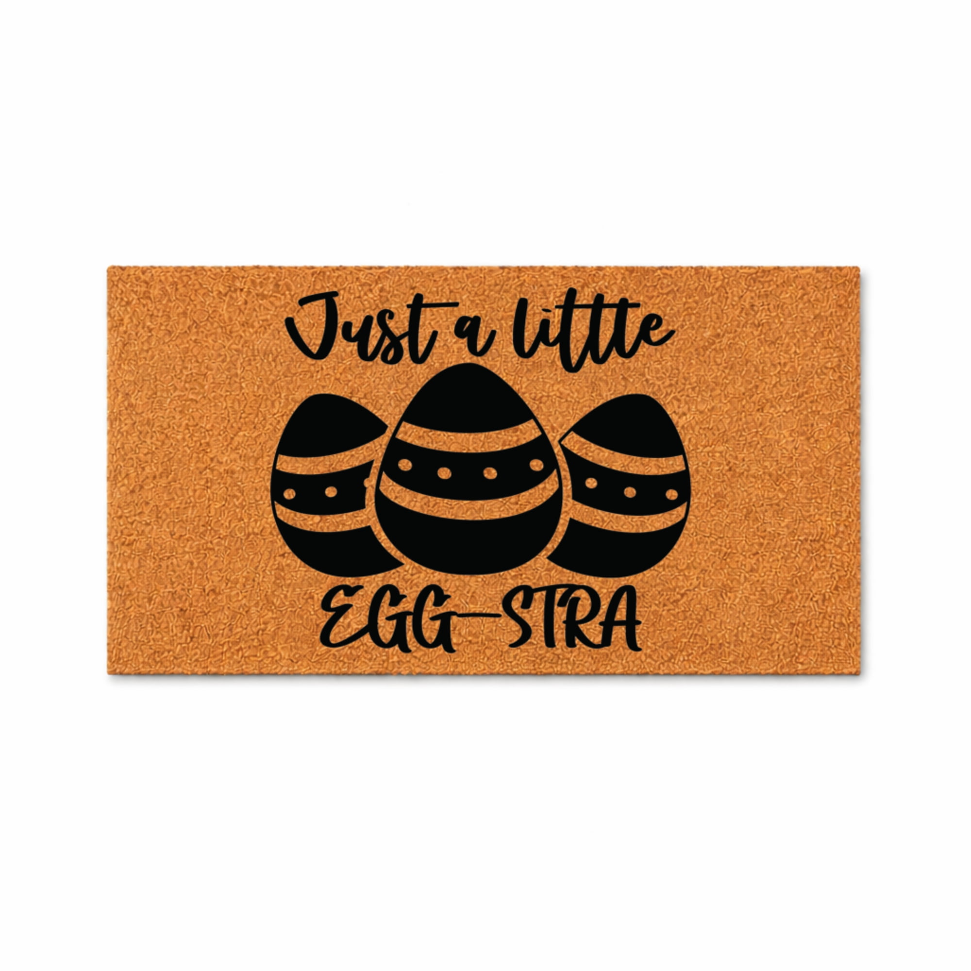 Just A Little EGG STRA Doormat, Easter Egg Graphic Welcome Mat (24x72 ...