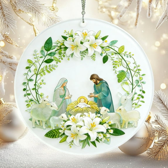 Easter Double Sided Ornament Scene Ornament Featuring Vibrant Holiday ...