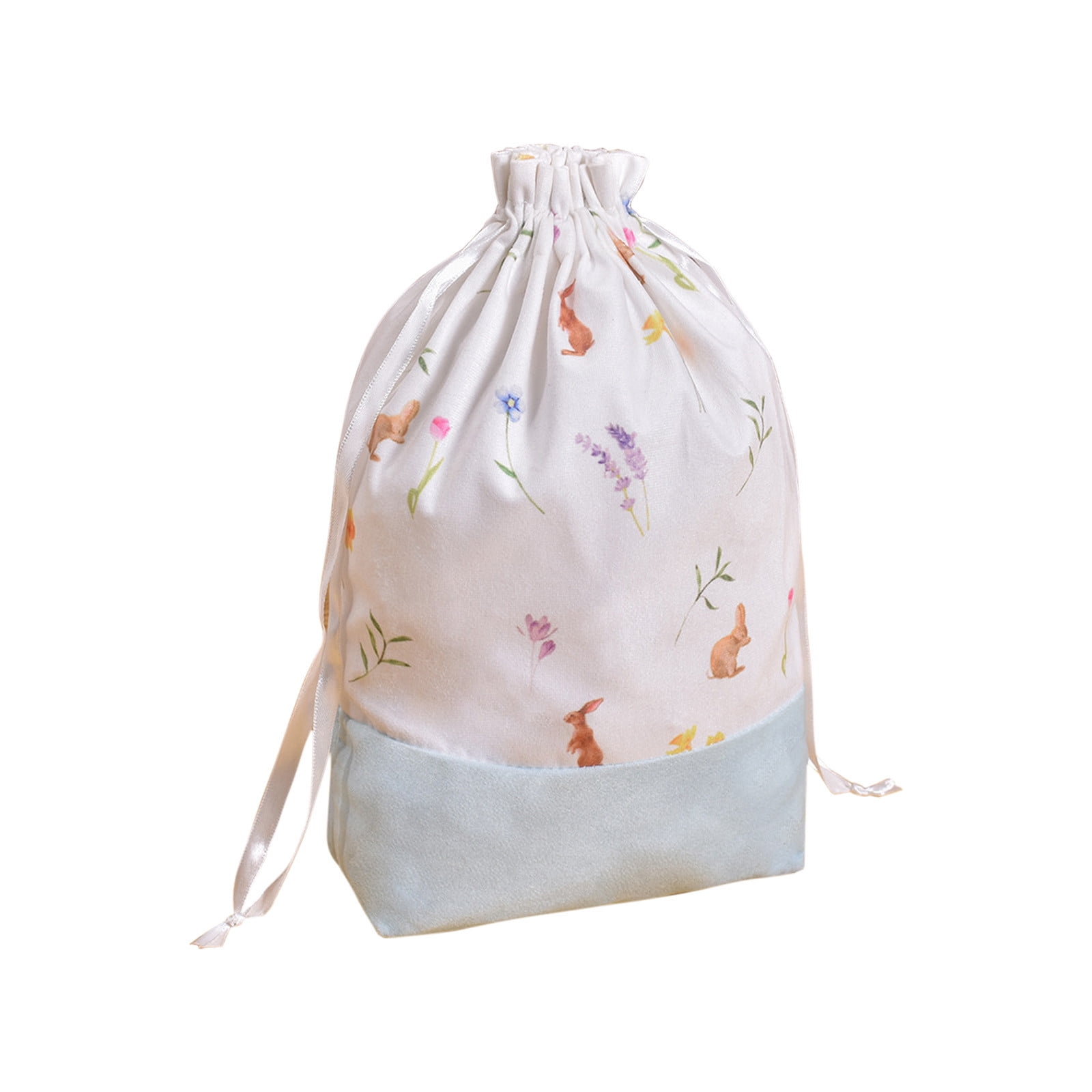 Easter Drawstring Gift Bag - Decorative Candy Storage Tote Bag with ...