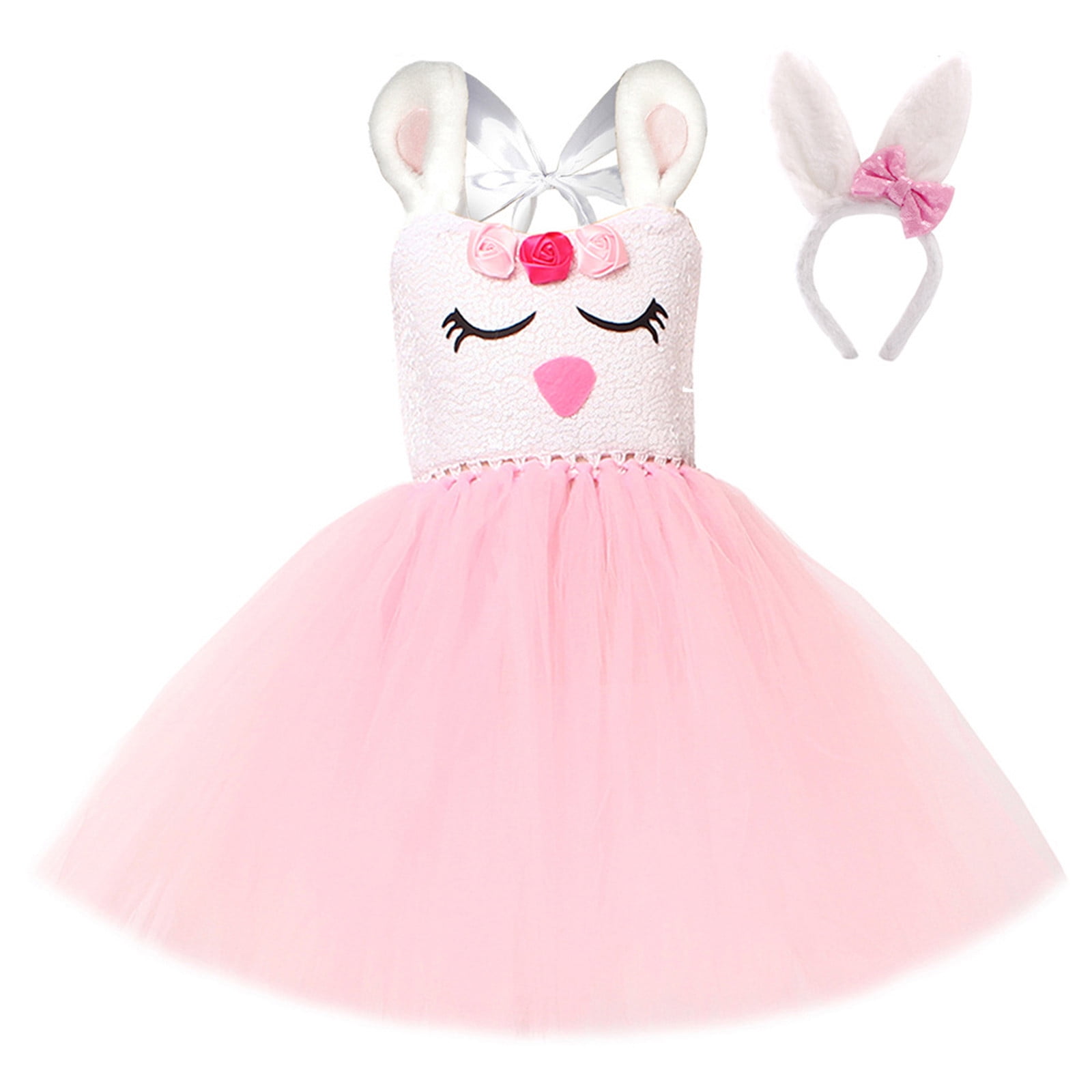 Easter Dresses For Girls Summer Clothes Cute Bunny Party Dress With ...