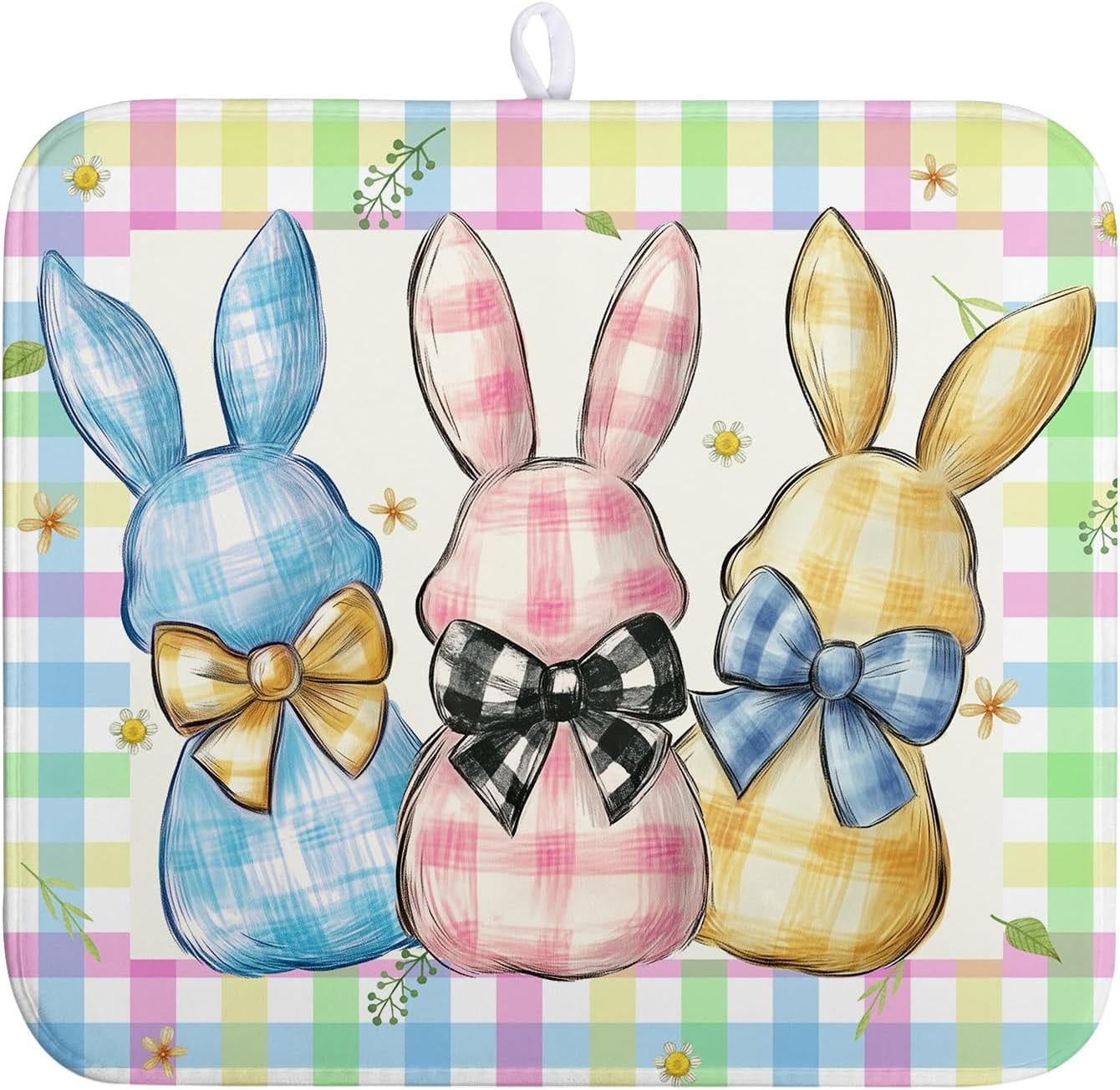 Easter Drying Mat for Kitchen Counter - 16x18 In, Multi-color (Buffalo ...