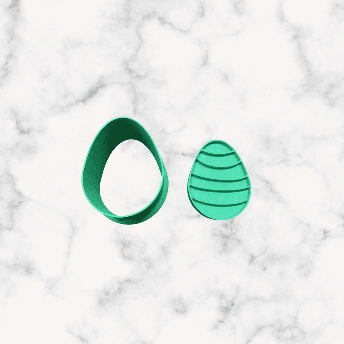 Easter Egg 3-in-1 Cake Pop Cutter, Fondant Cutter, Cookie Cutter, all ...