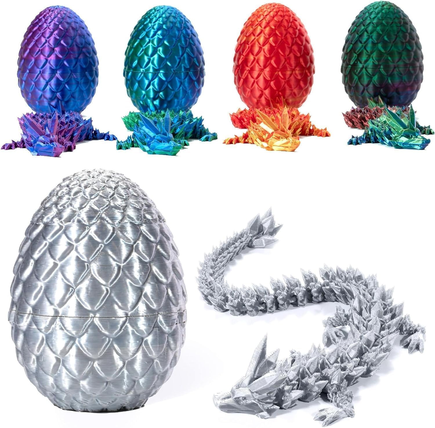 Easter Egg - 3D Dragon Eggs With Dragon Inside, 3D Printed Dragon ...