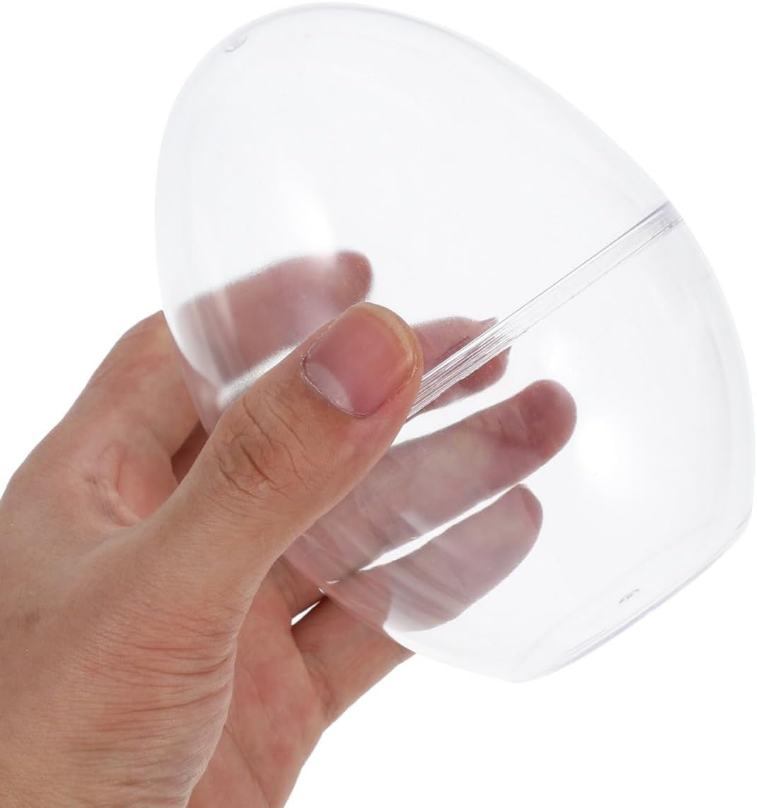 Easter Egg Bauble Container Clear Fillable Crafting Ball Rabbit Eggs ...