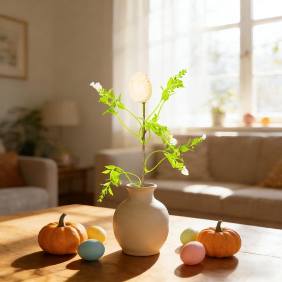 Easter Egg Branch Decorations Foam Egg & Bunnies Spring Door Wall ...