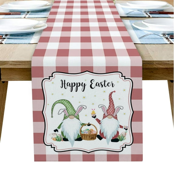 Easter Egg Bunny Gnome Table Runner Wedding Table ration Home r Kitchen Table Runners And ...