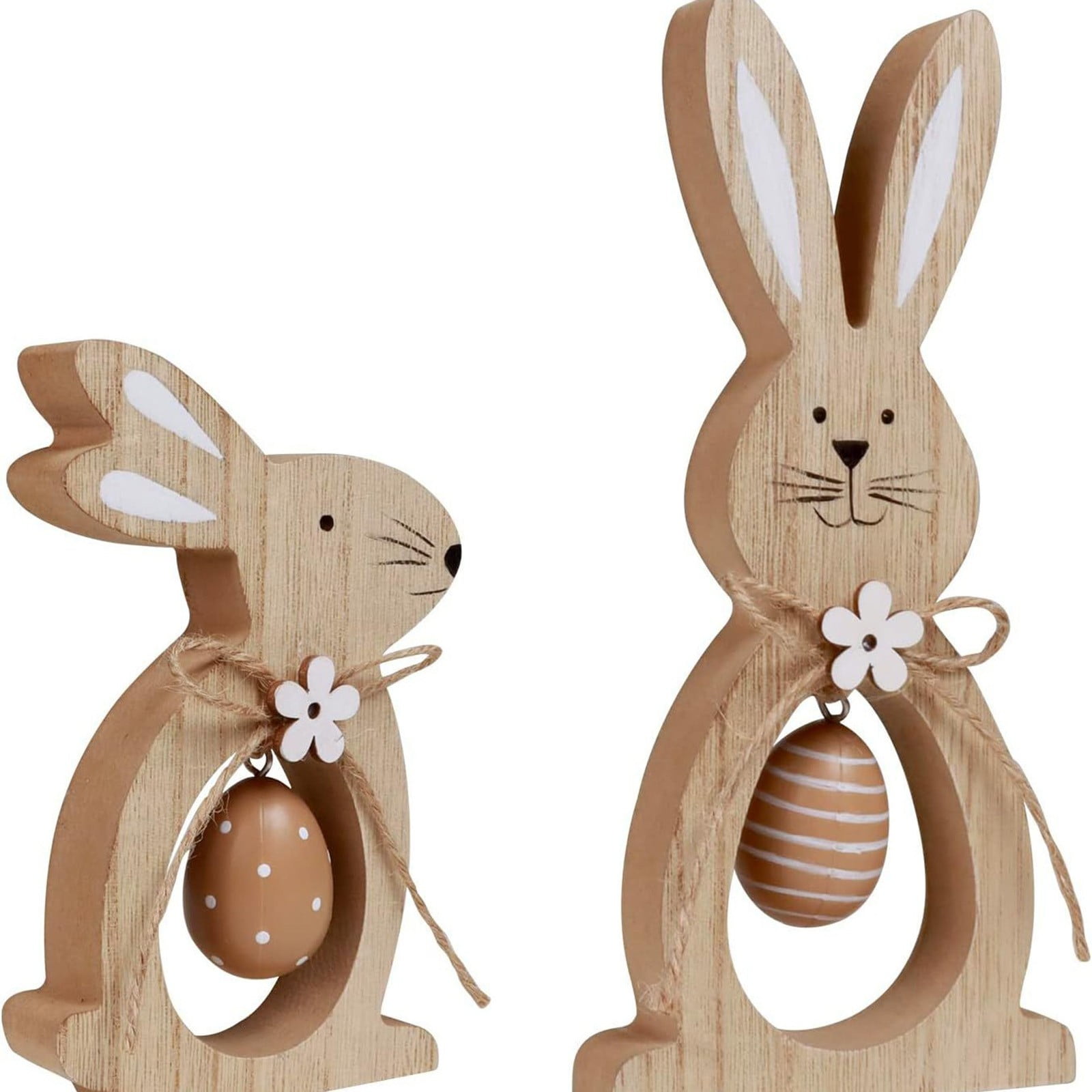 Easter Egg Bunny Ornaments Creative Wooden Tabletop Decorations For ...