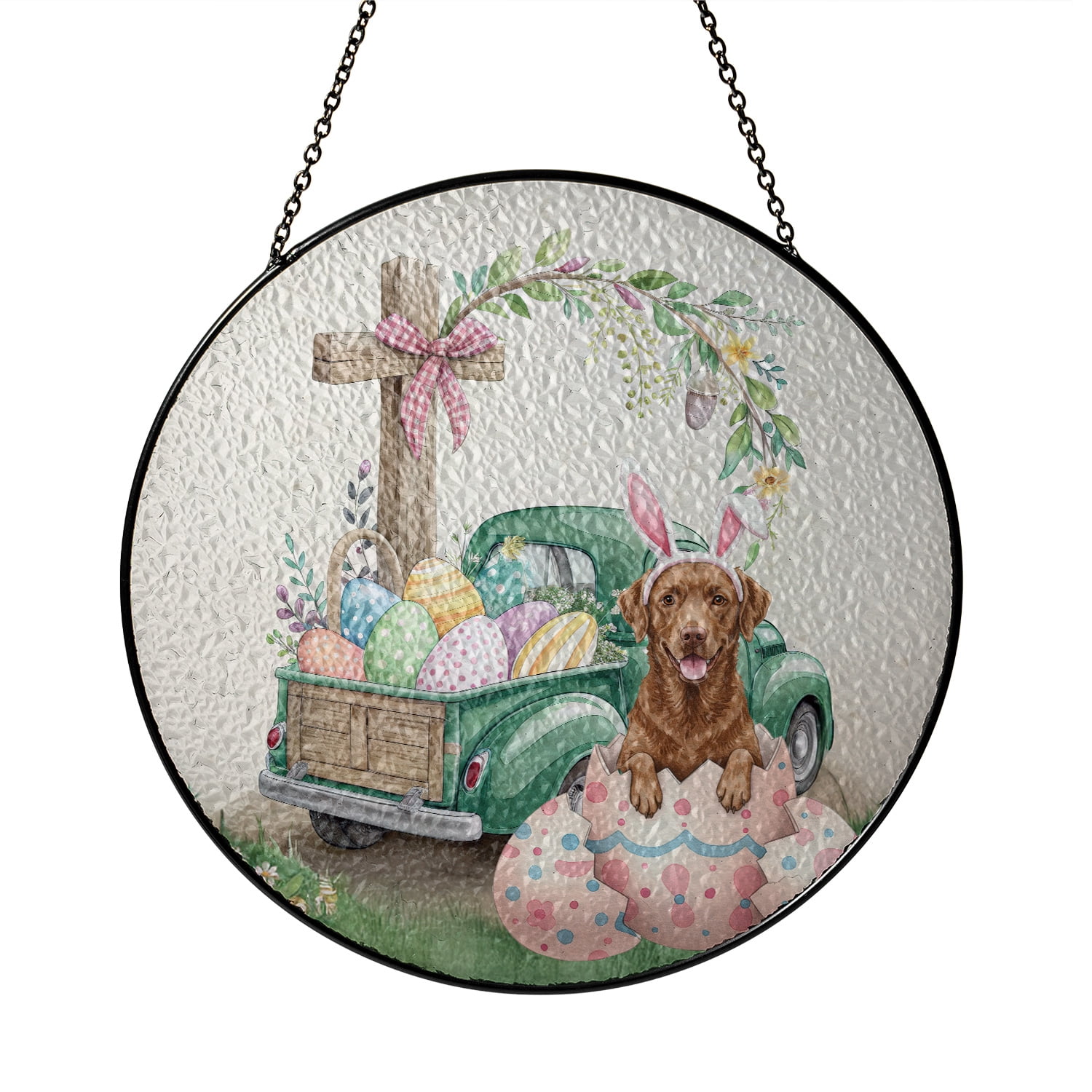 Easter Egg Chesapeake Bay Retriever Bunny Ear Welcome Spring Truck ...
