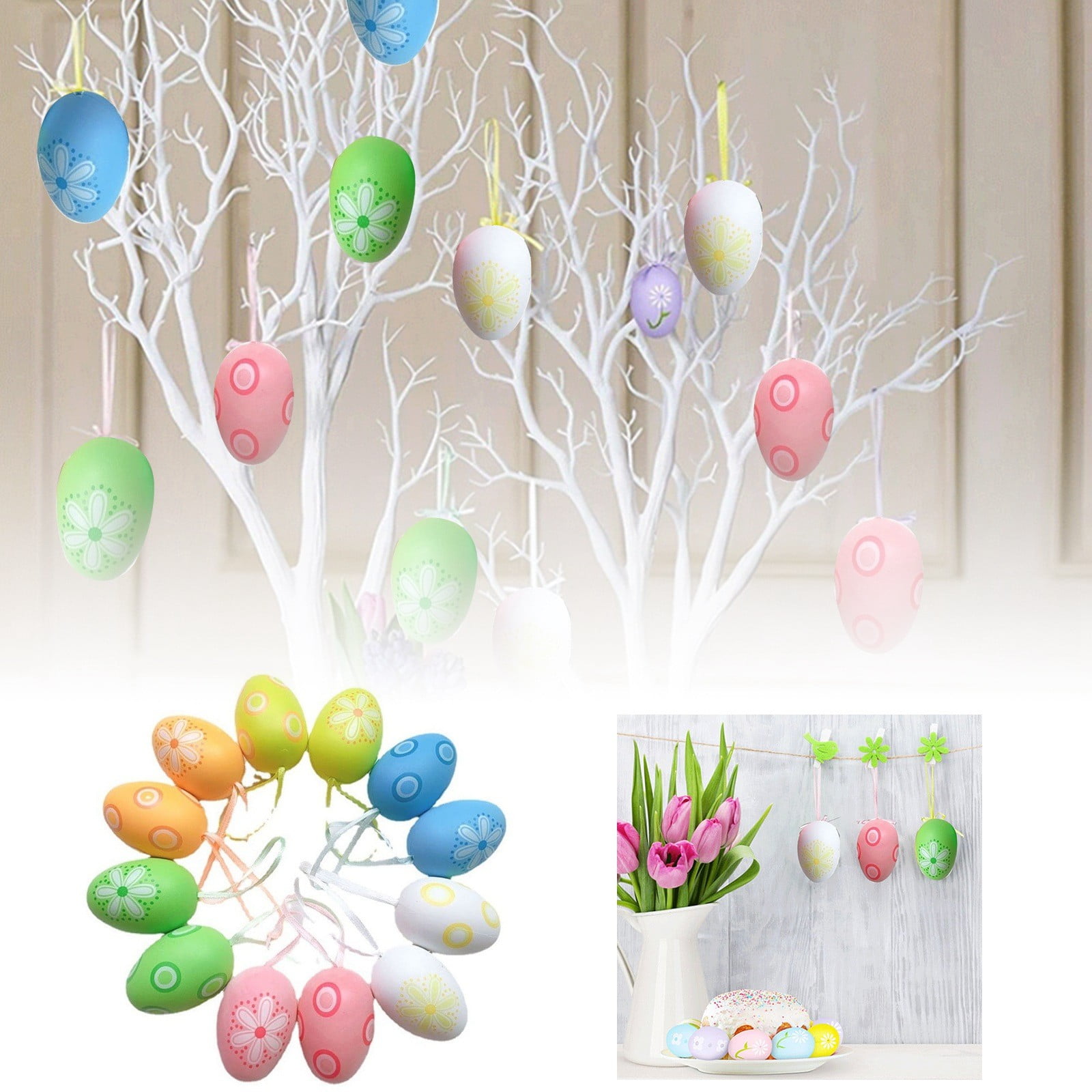 Easter Egg Decorating Kit DIY Craft Toys for Kids Hanging Ornament ...