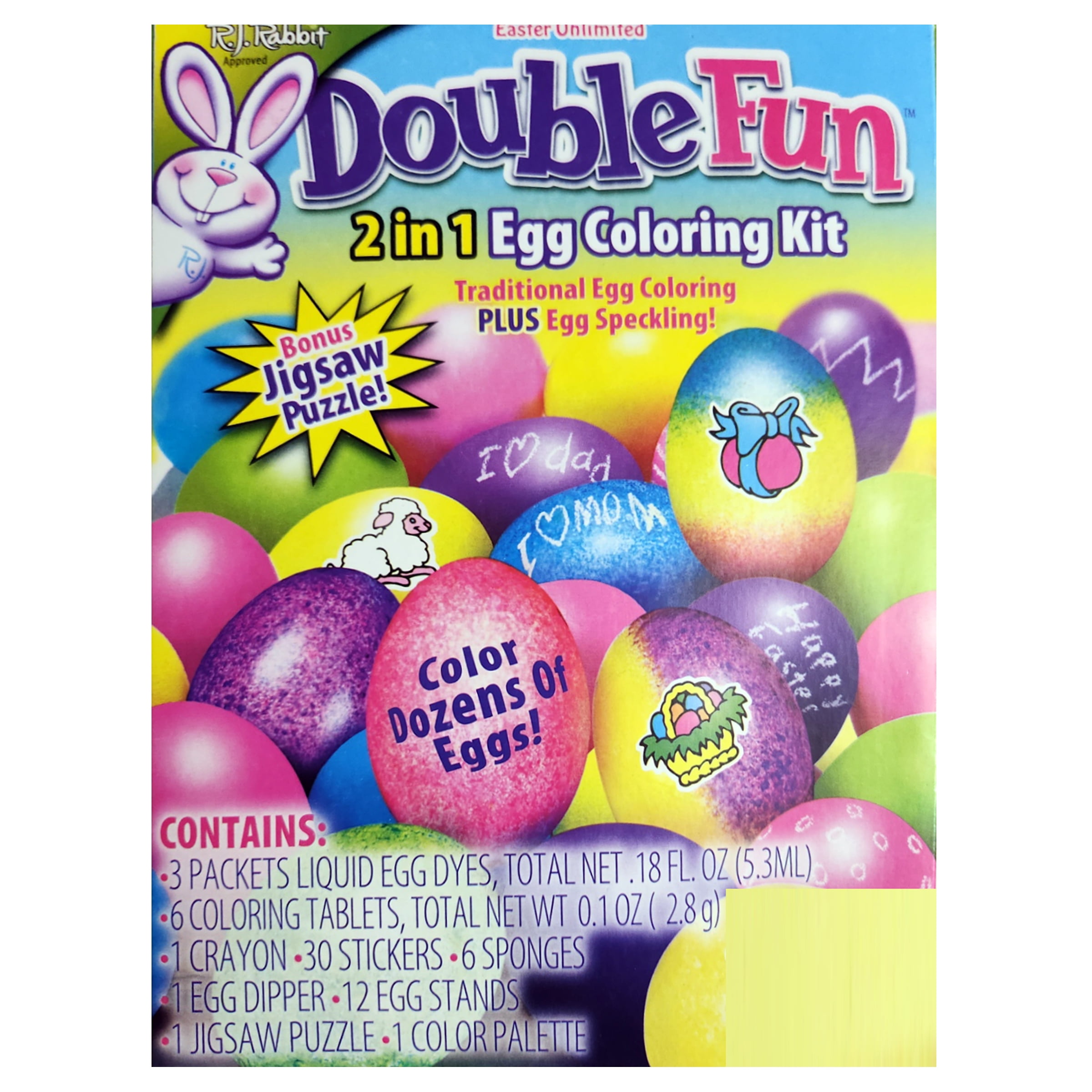 Easter Egg Decoration and Puzzle Set - 2 Kits in 1 for Girls and Boys ...