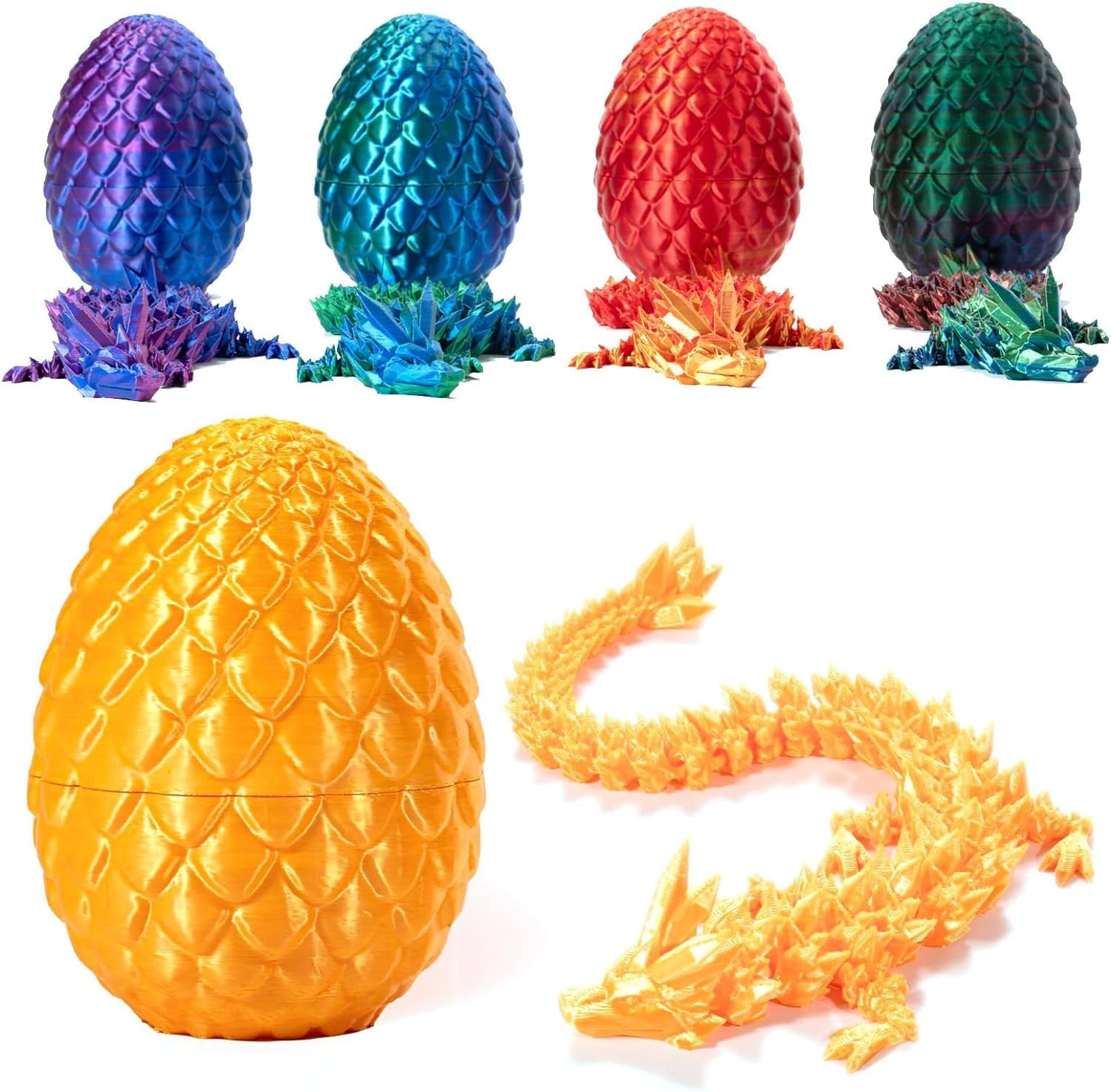 Easter Egg, Dragon Egg, 12In Dragon Toy, 3D Printed Dragon Fidget Toys ...