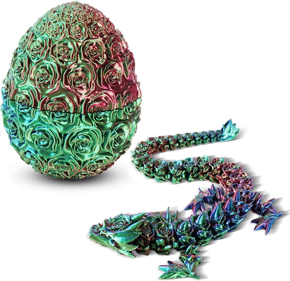 Easter Egg Dragon Egg 3D Printed Dragon Egg Articulated Dragon Crystal ...