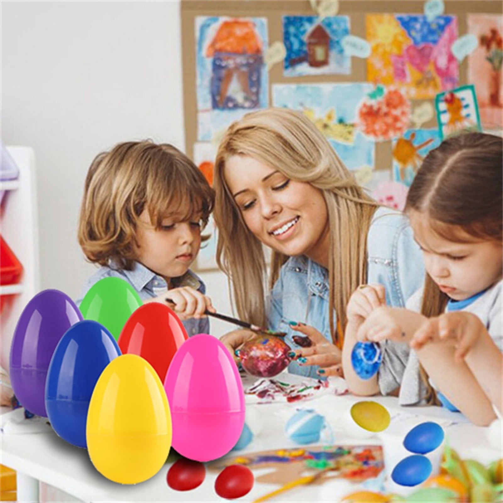 Easter Egg Fillers, Colorful Plastic Easter Eggs 12-Pack Perfect for ...