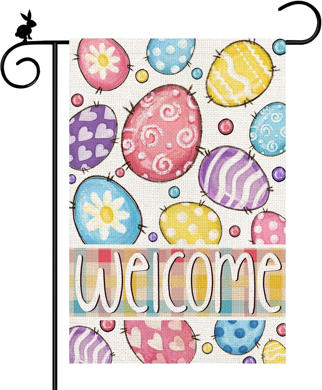 Easter Egg Garden Flag 12.5x18 Inch Vertical Double Sided Outsid ...