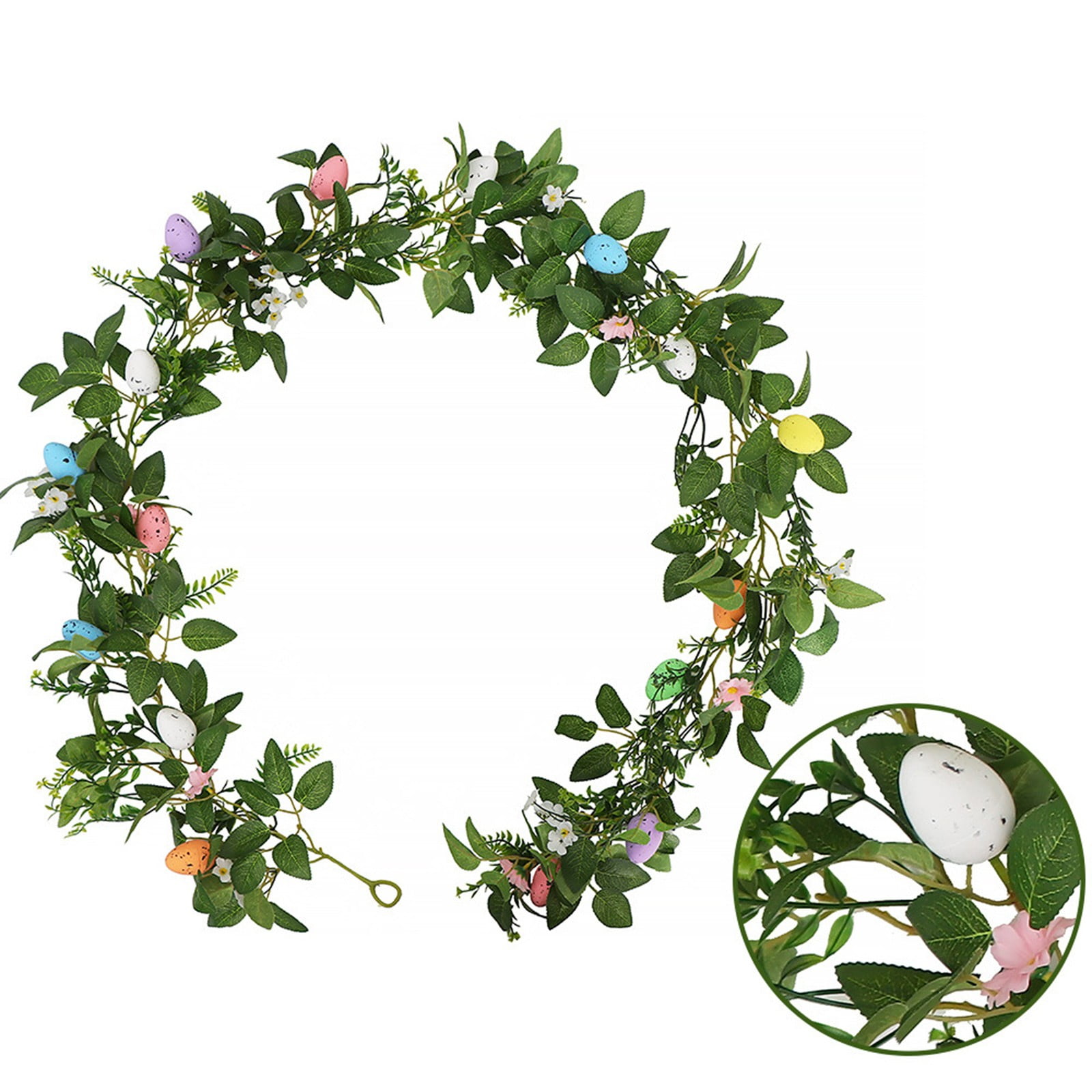 Easter Egg Garland 6.56 FT Vine Spring Easter Garland With Eggs Spring ...