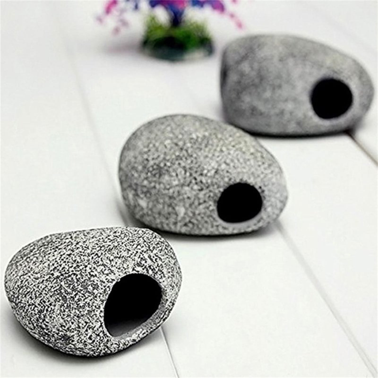 Easter Egg Gift Aquarium Decoration Rock Tunnel for Territorial Fish ...